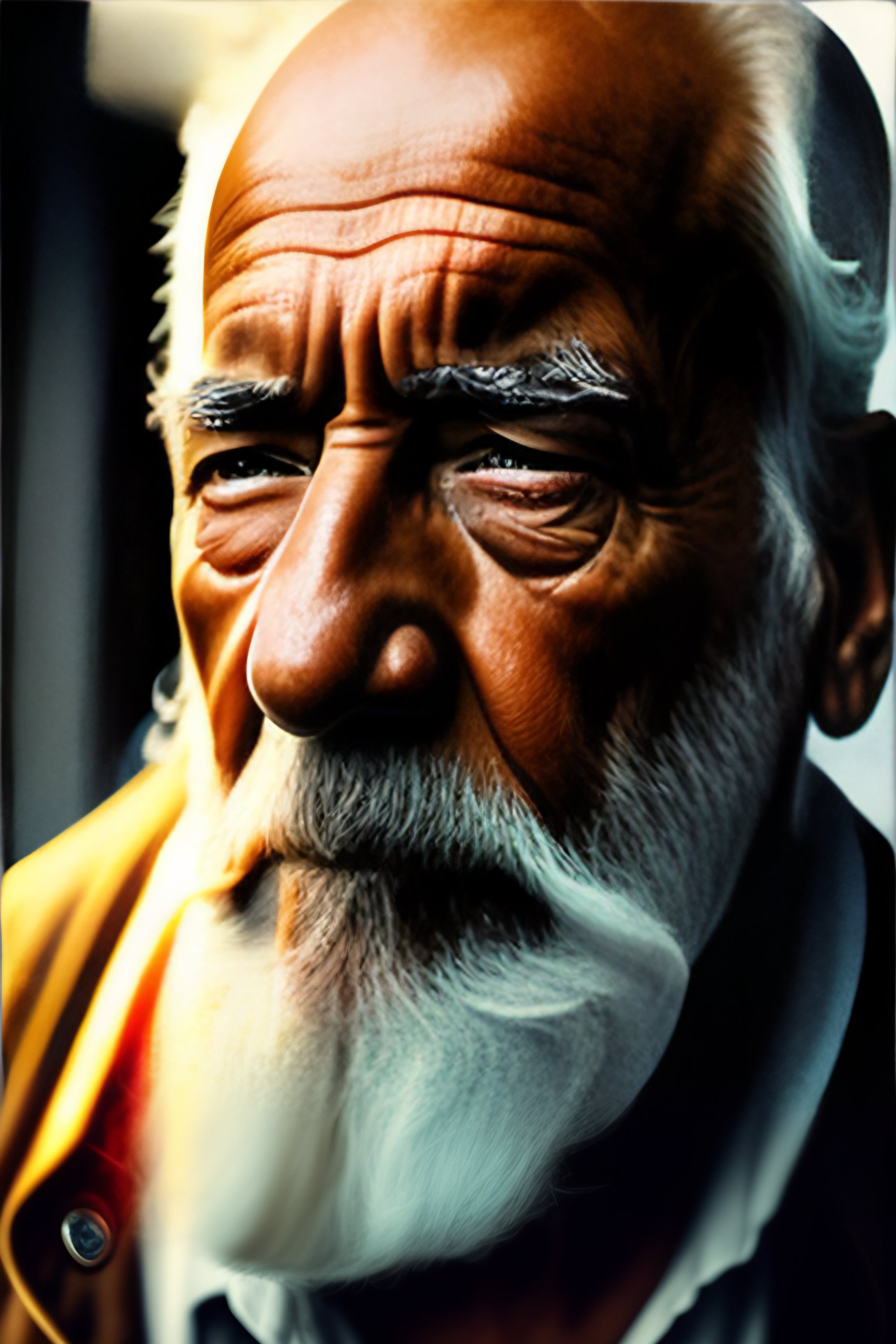 Lexica - Imagine old mans angry eye