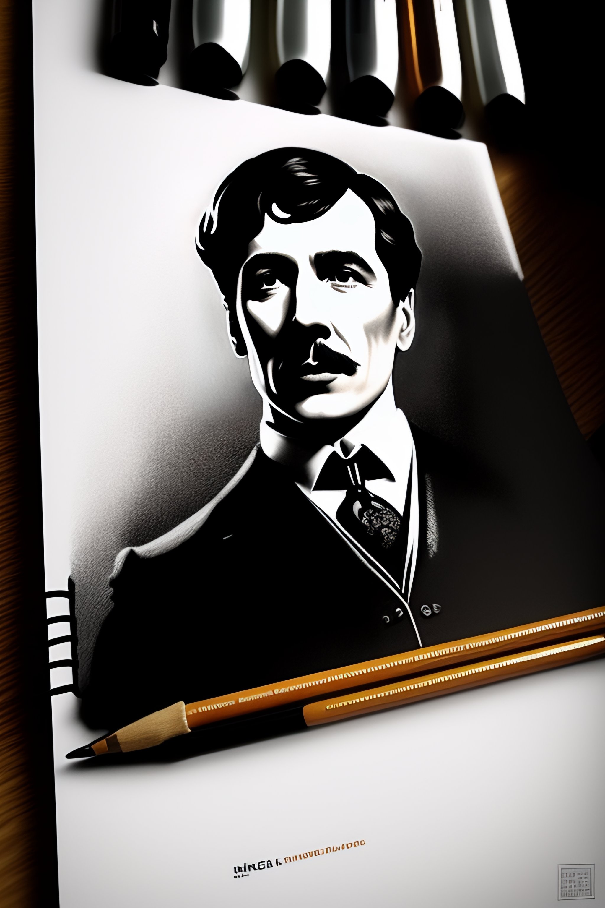 Lexica - Sherlock holmes abstract pecil draw