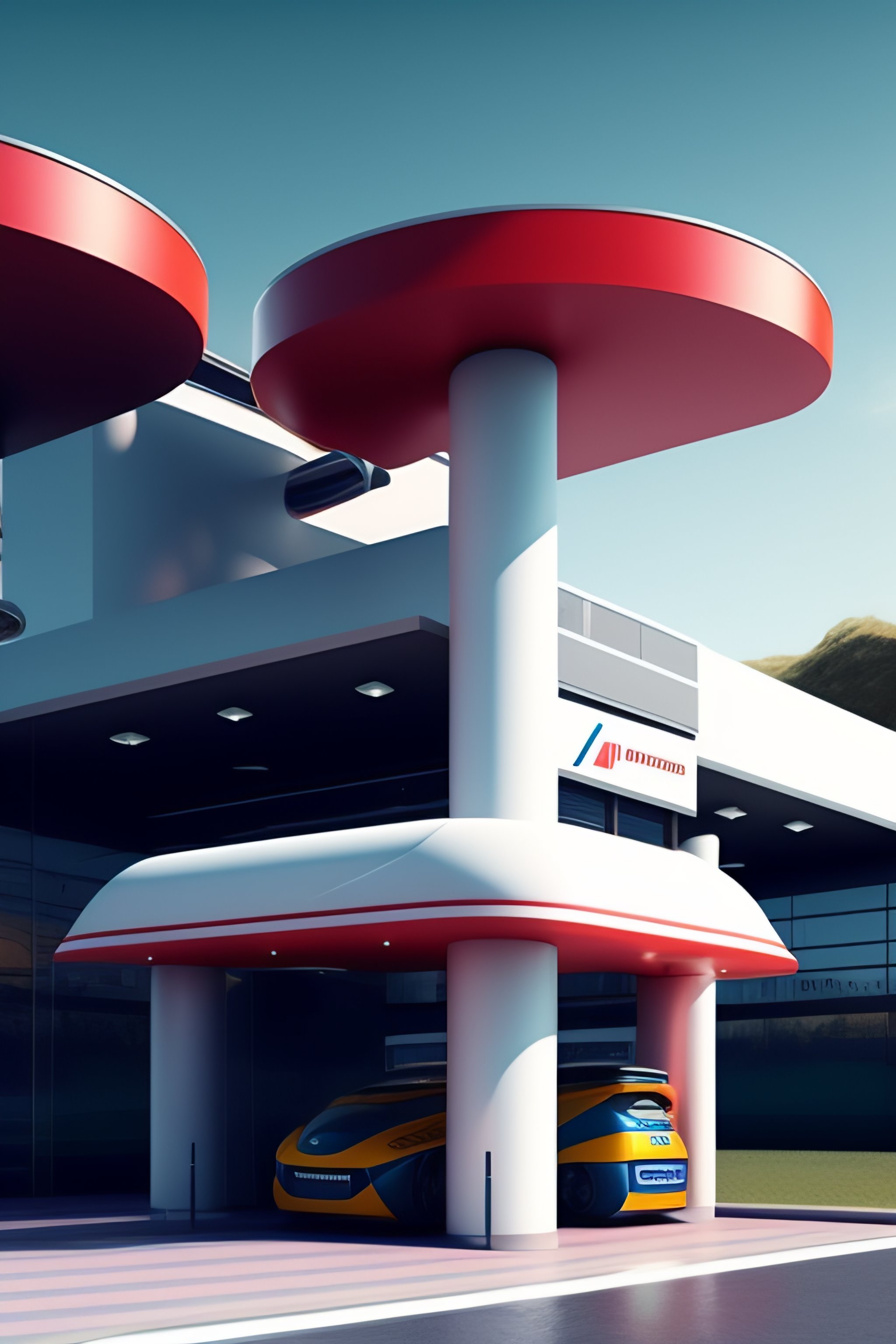 Lexica - Futuristic service station