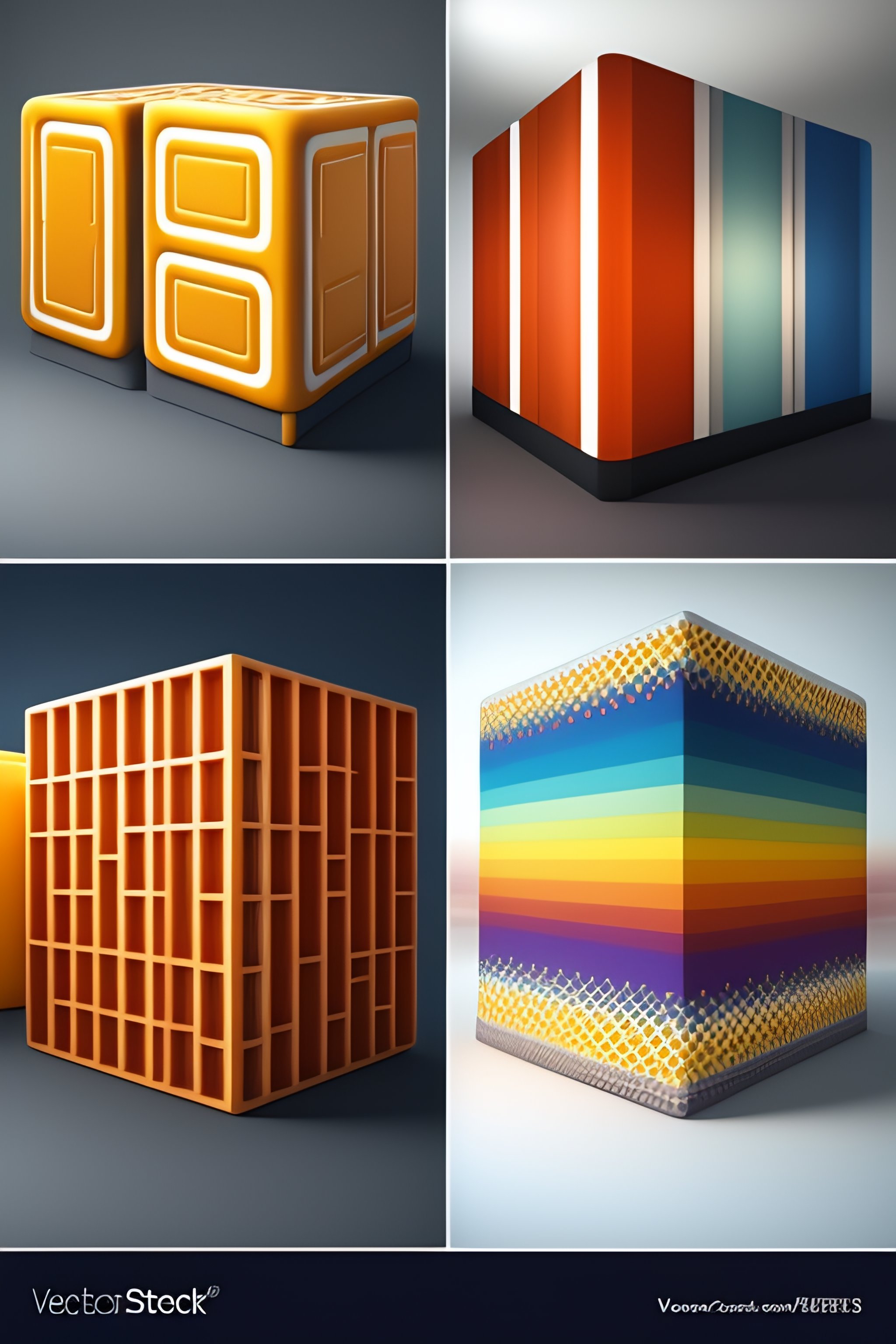 Lexica - Small cubical designs patterns