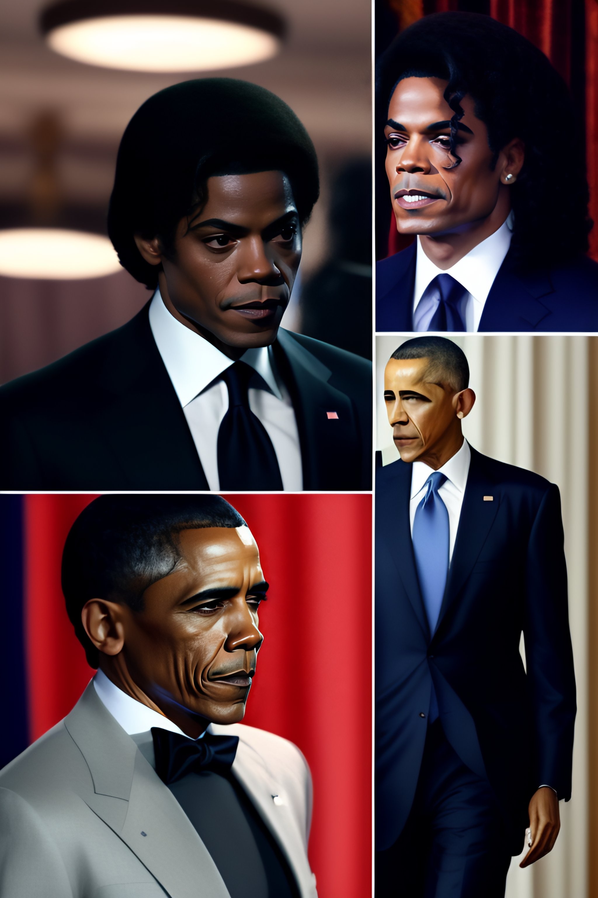 Lexica - Obama with Michael Jackson