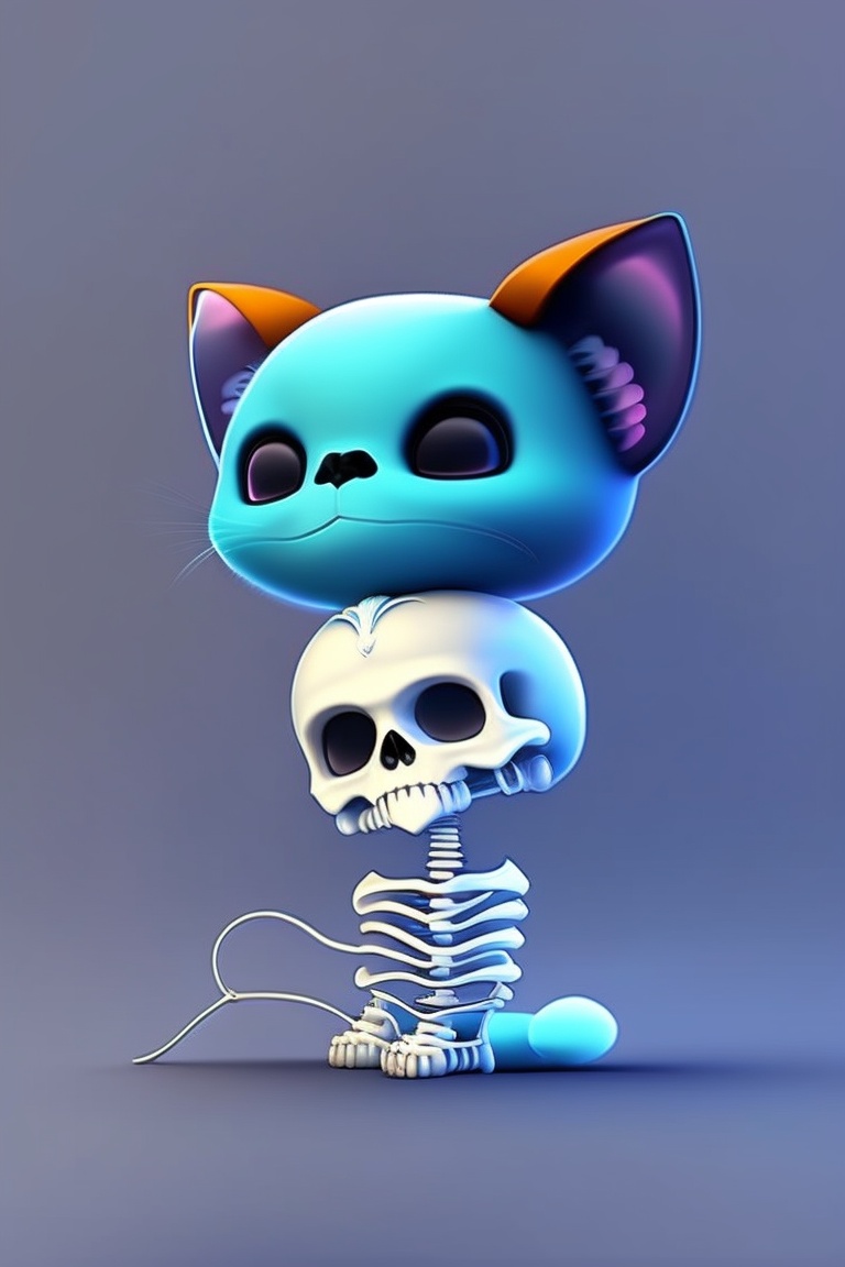 Lexica - Cute and adorable cartoon skeleton baby, bones, super cute ...