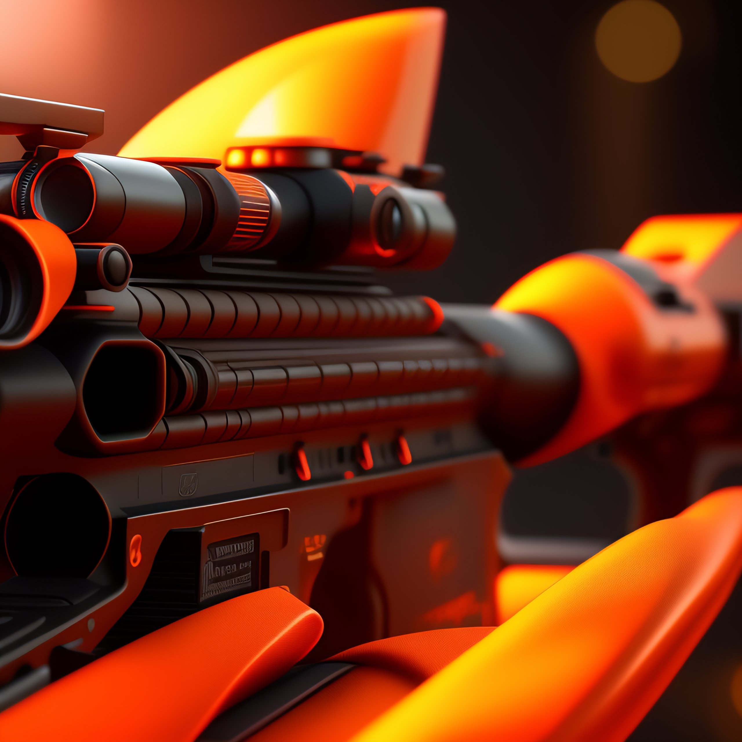 Lexica - CS-GO deluxe sniper, hollographic orange details color ...