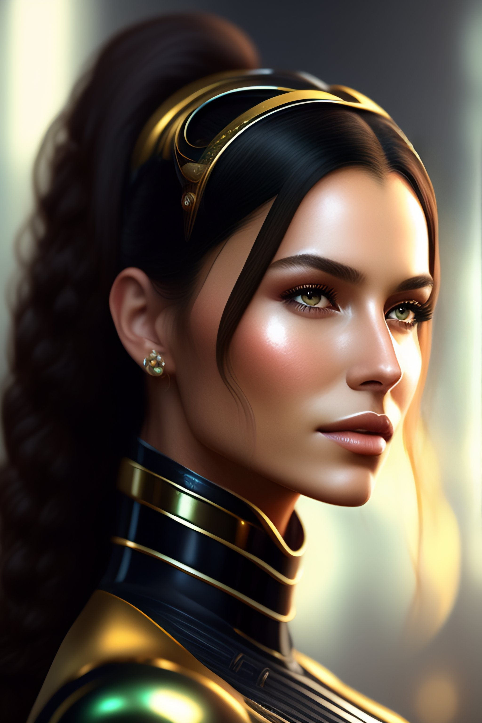 Lexica - Beautiful Female android portrait