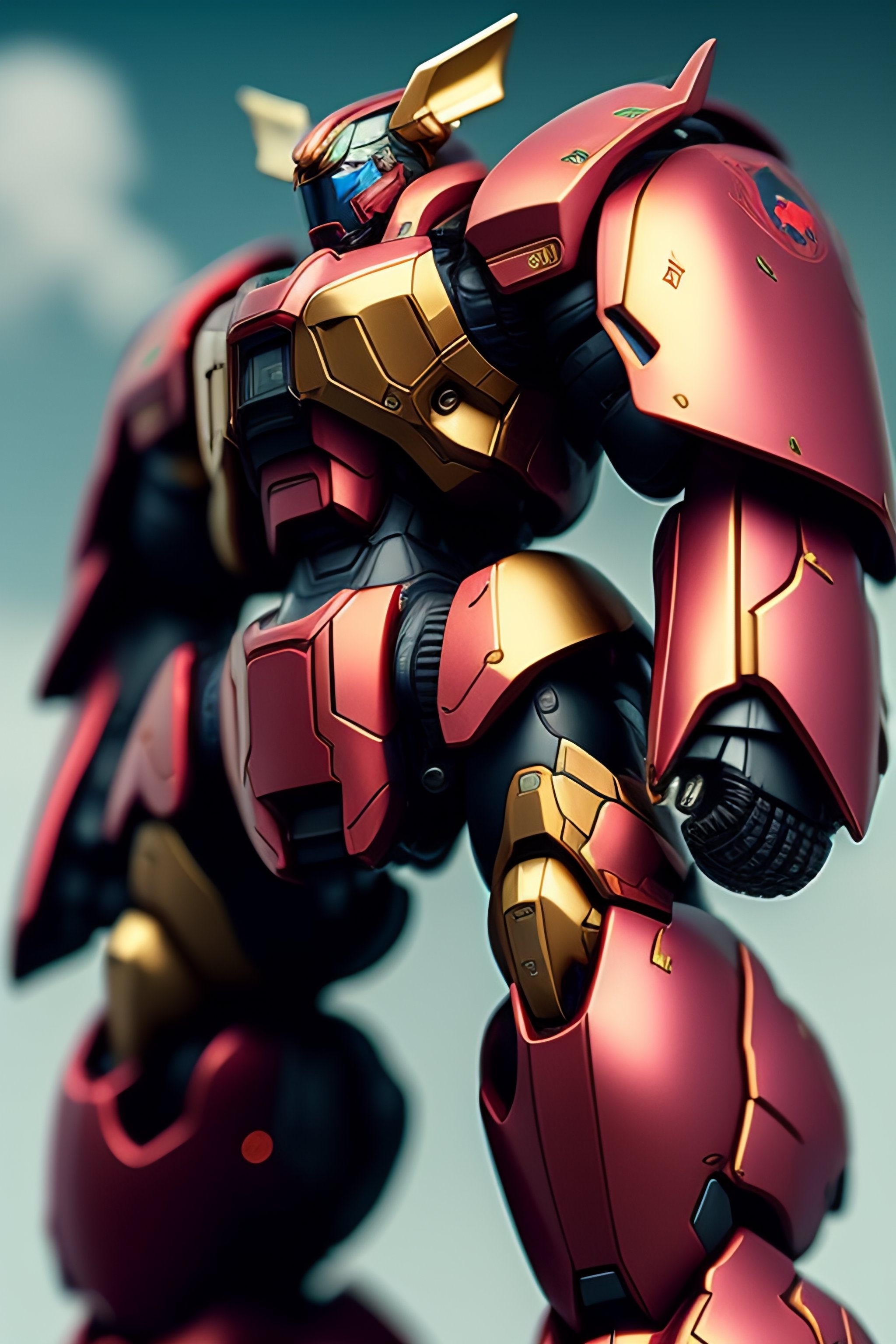 Lexica - Sazabi, realistic, metal shaded