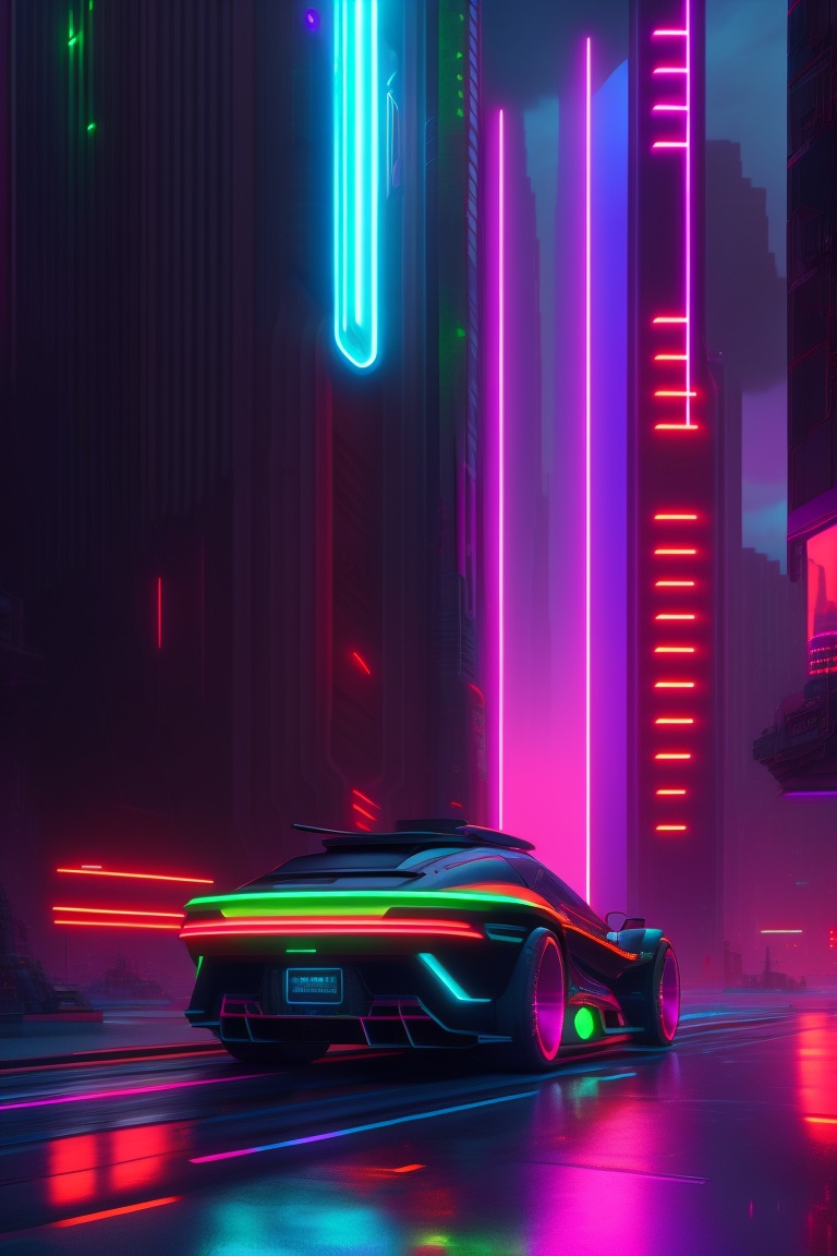 Lexica - NFT Title: "Neon Metropolis" Description: "Neon Metropolis" is ...