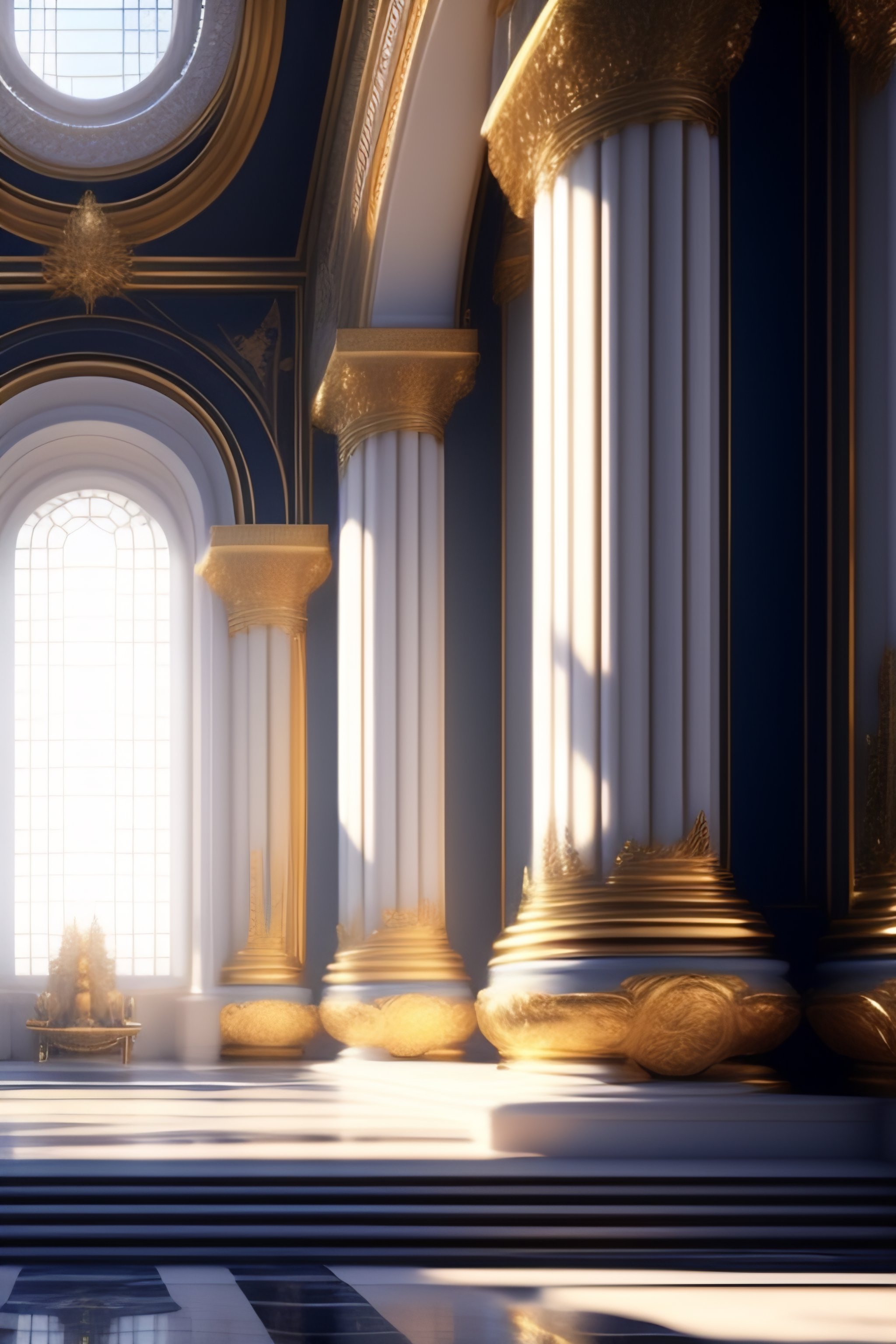 Lexica - Wide angle shot of Beautiful fantasy throne room made from ...