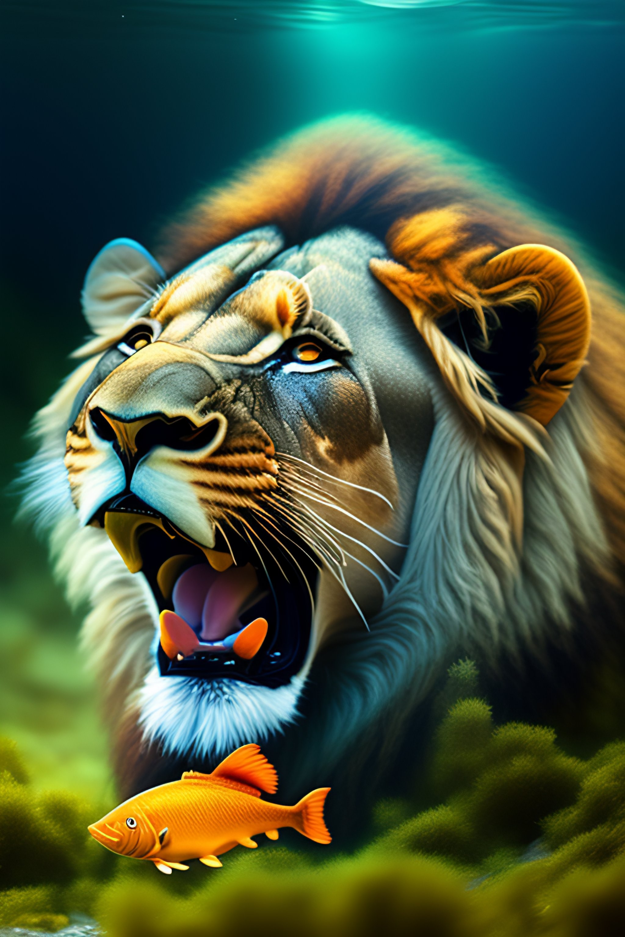 Lexica - Lion and a fish combined