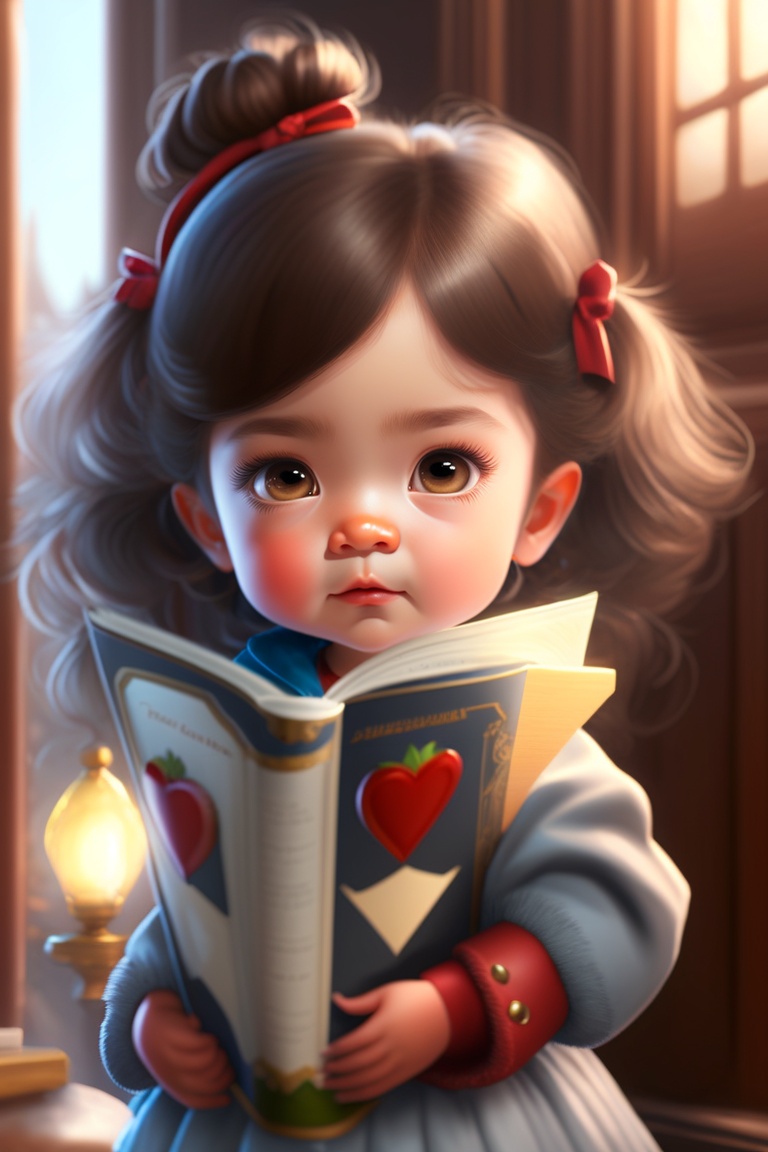 Lexica - Kid reading a book ,unreal engine, bedroom, artstation ...