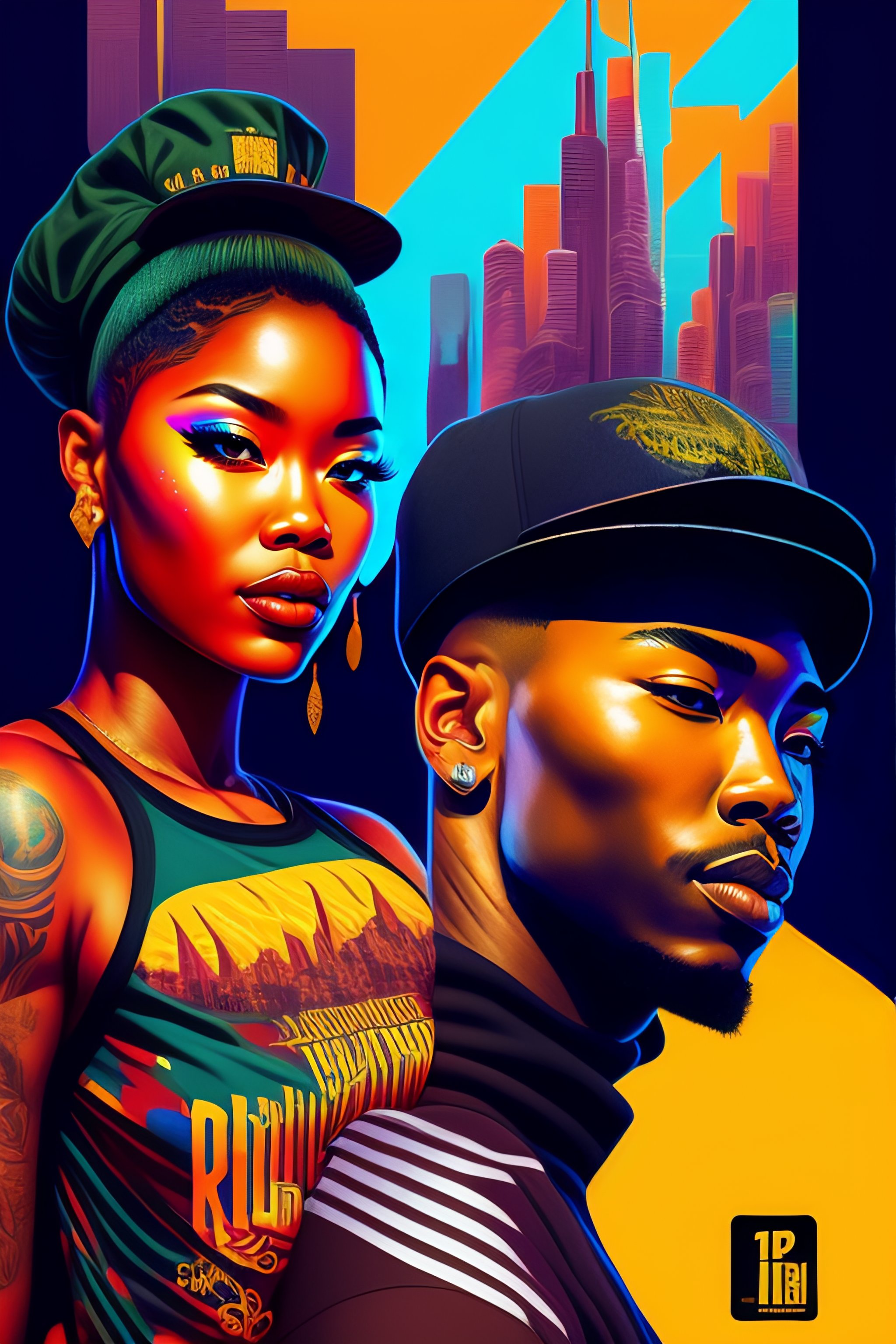 Lexica - Full body hiphop streetwear drip, tristan eaton, victo ngai ...