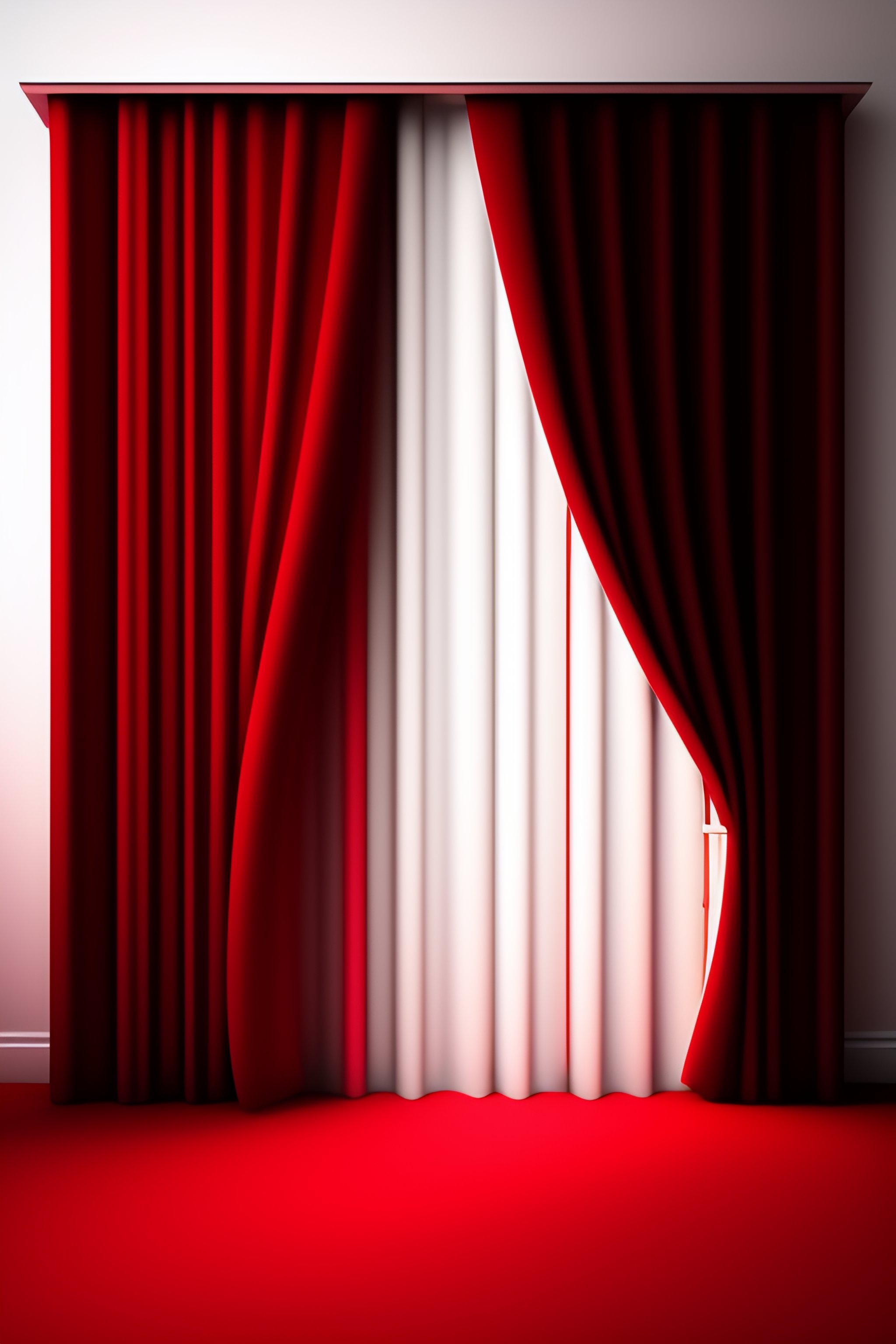 Lexica - Red curtains background