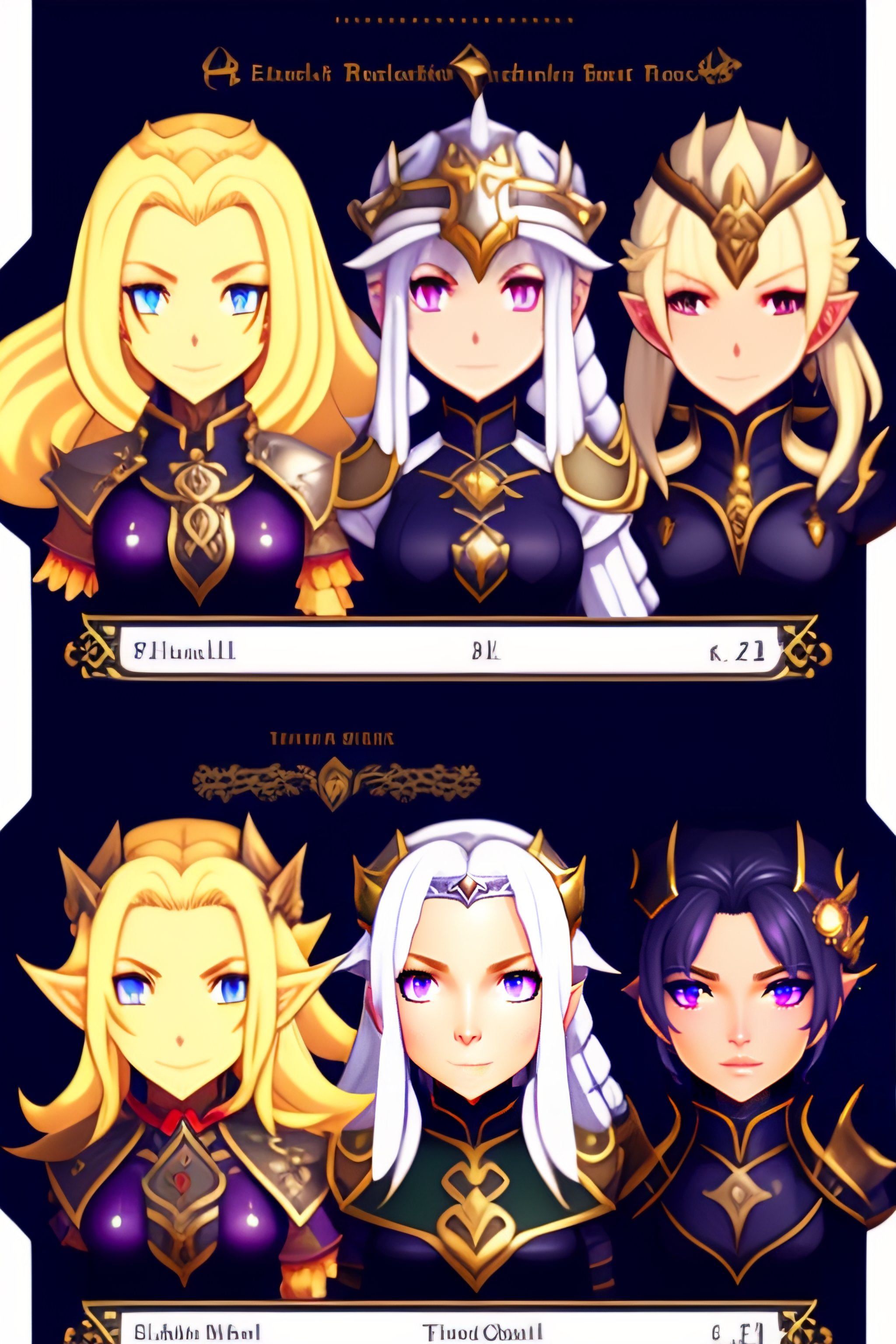 Lexica - Blonde female elf knight, 2.5d Unity sprite sheet, Octopath Traveller, Hades, Final ...