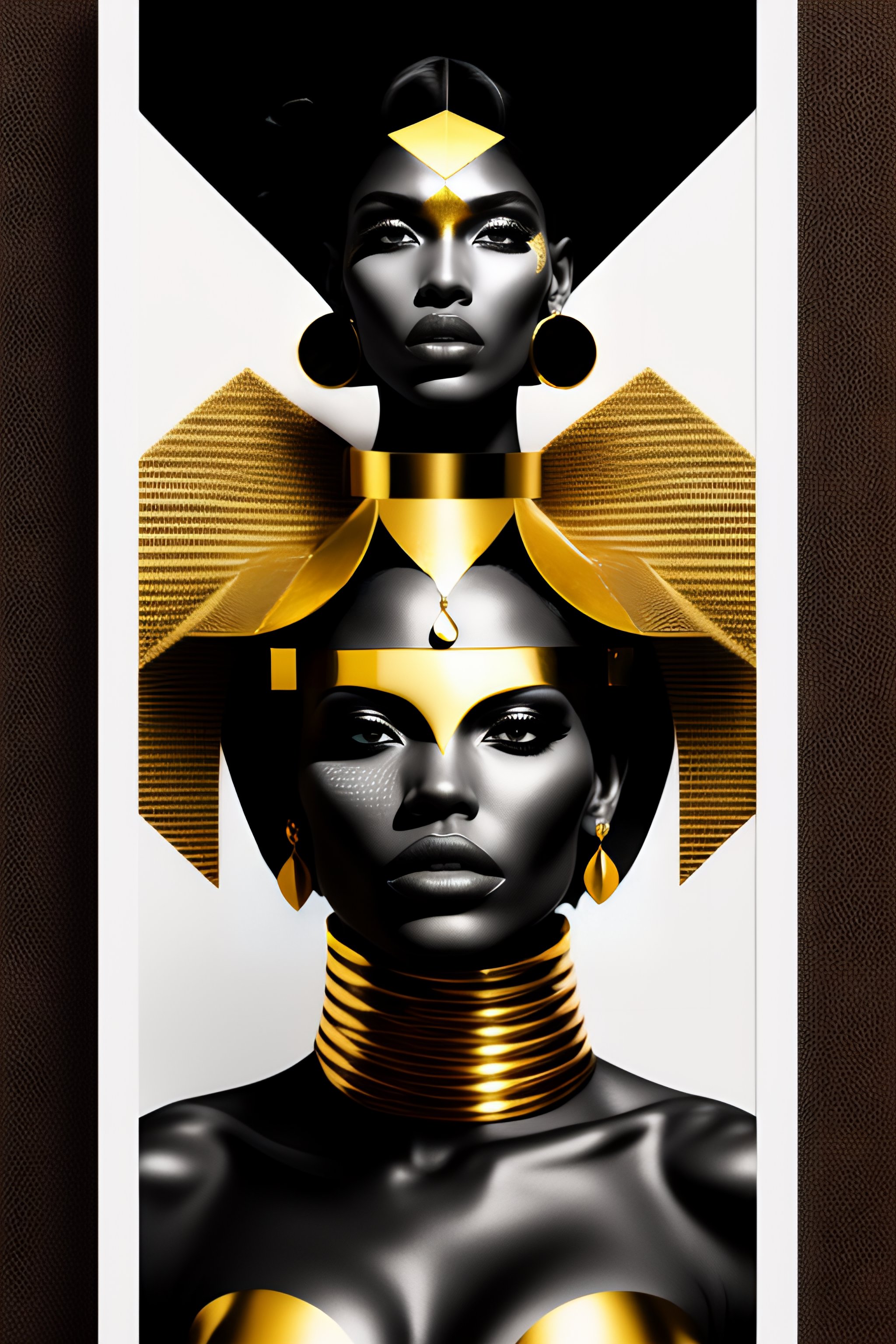 Lexica - Op art, hyper- Scandinavian body girl in pharaonic posture ...