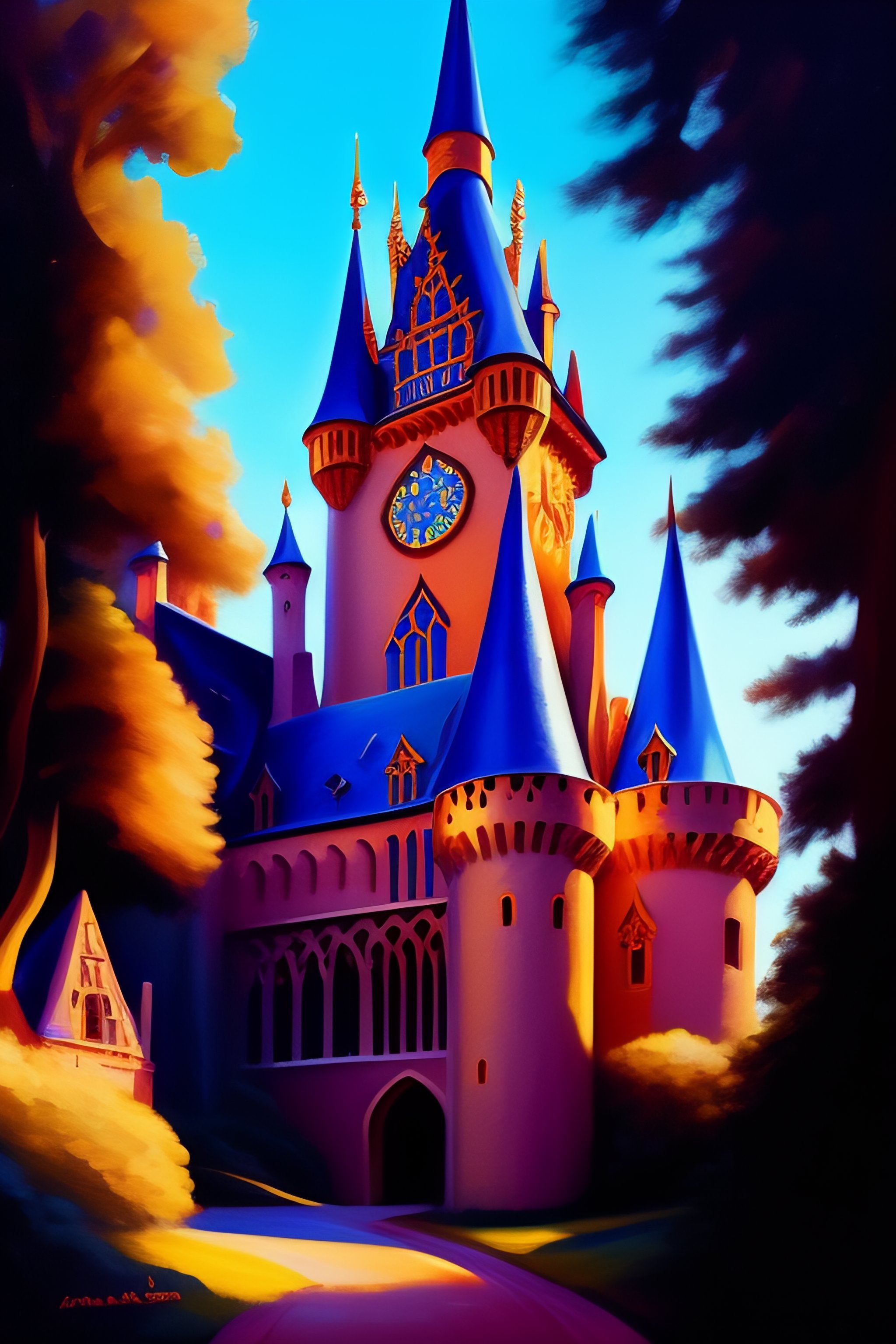 Lexica - Castle mary blair style