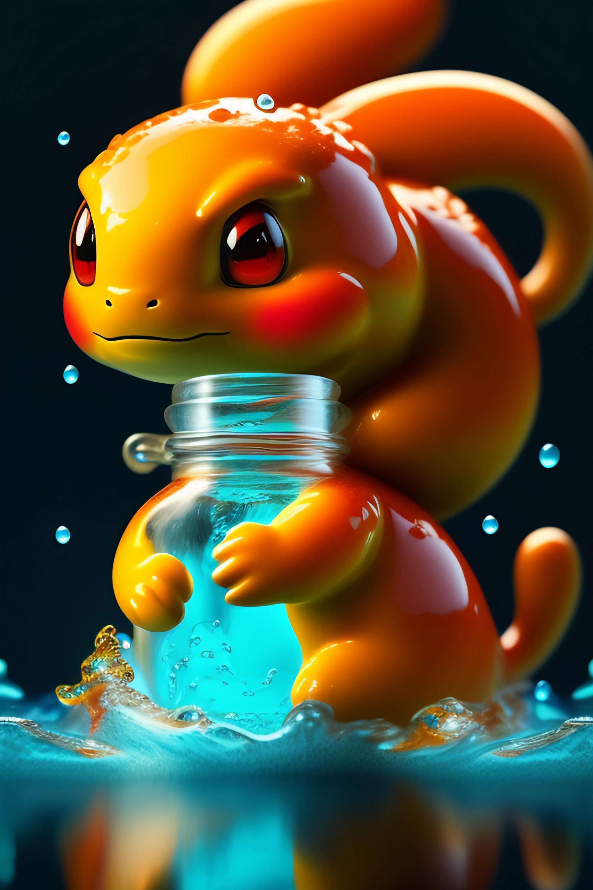 Lexica - Charmander pokemon water type instead of fire