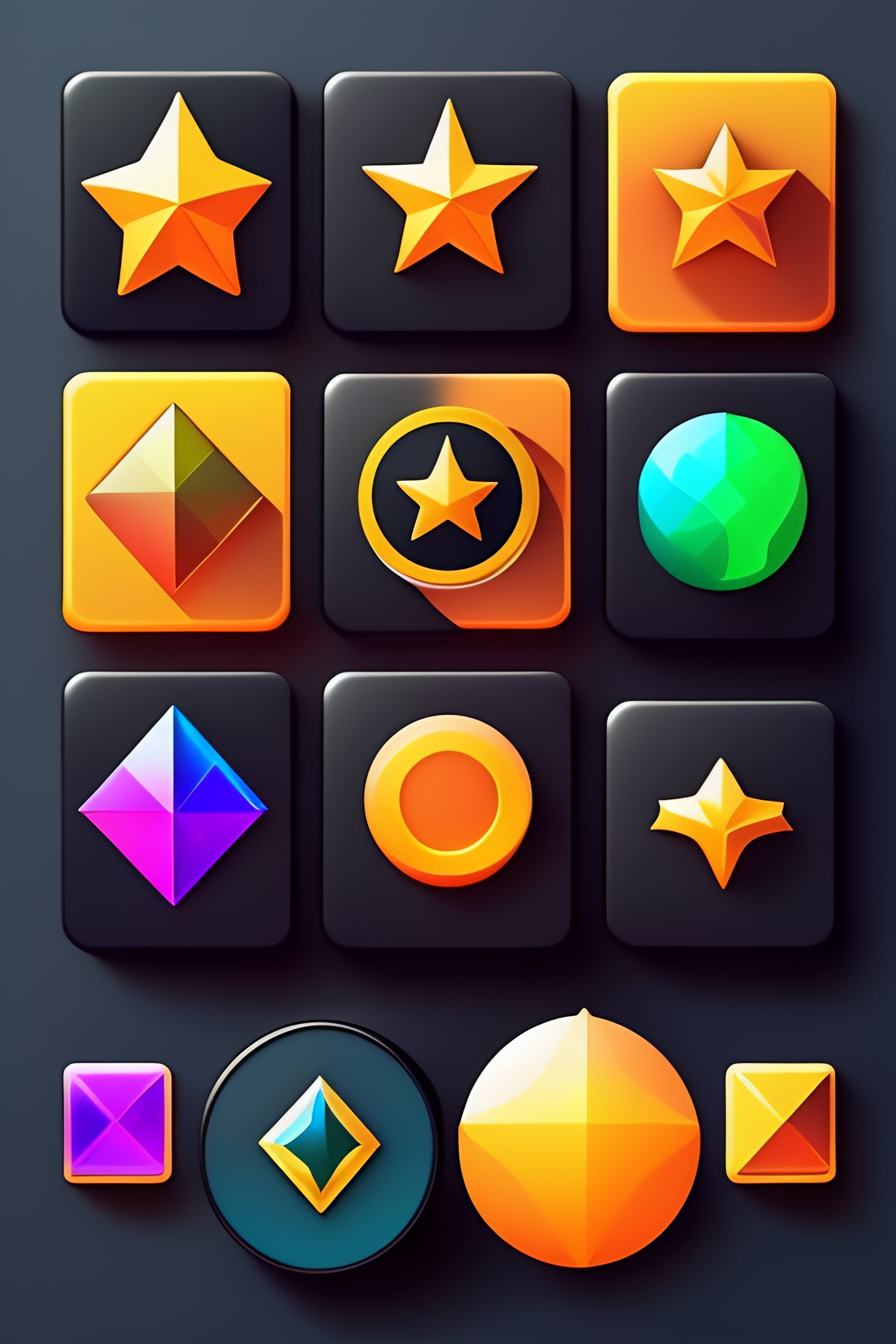 Lexica - Vector icon pack, magic themed, for an AI image generation app ...