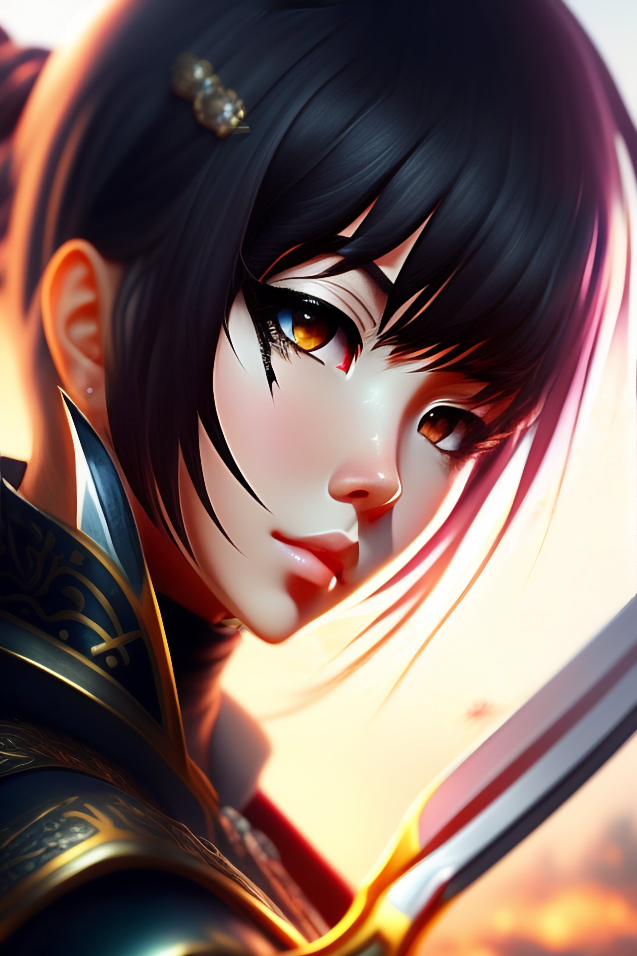 Anime Girl With Knives