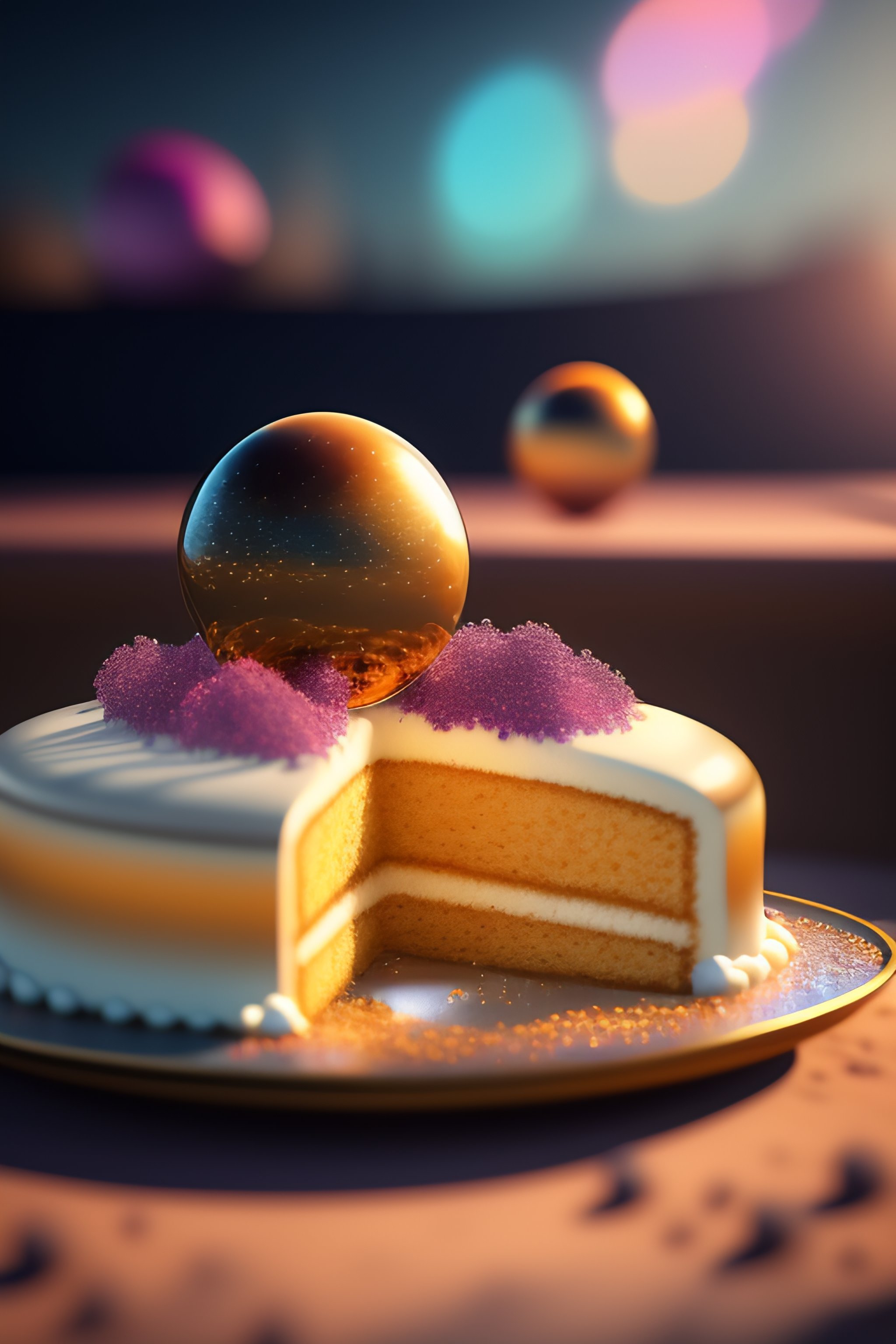 Lexica - Realistic cake with planets and stars on it, behance ...