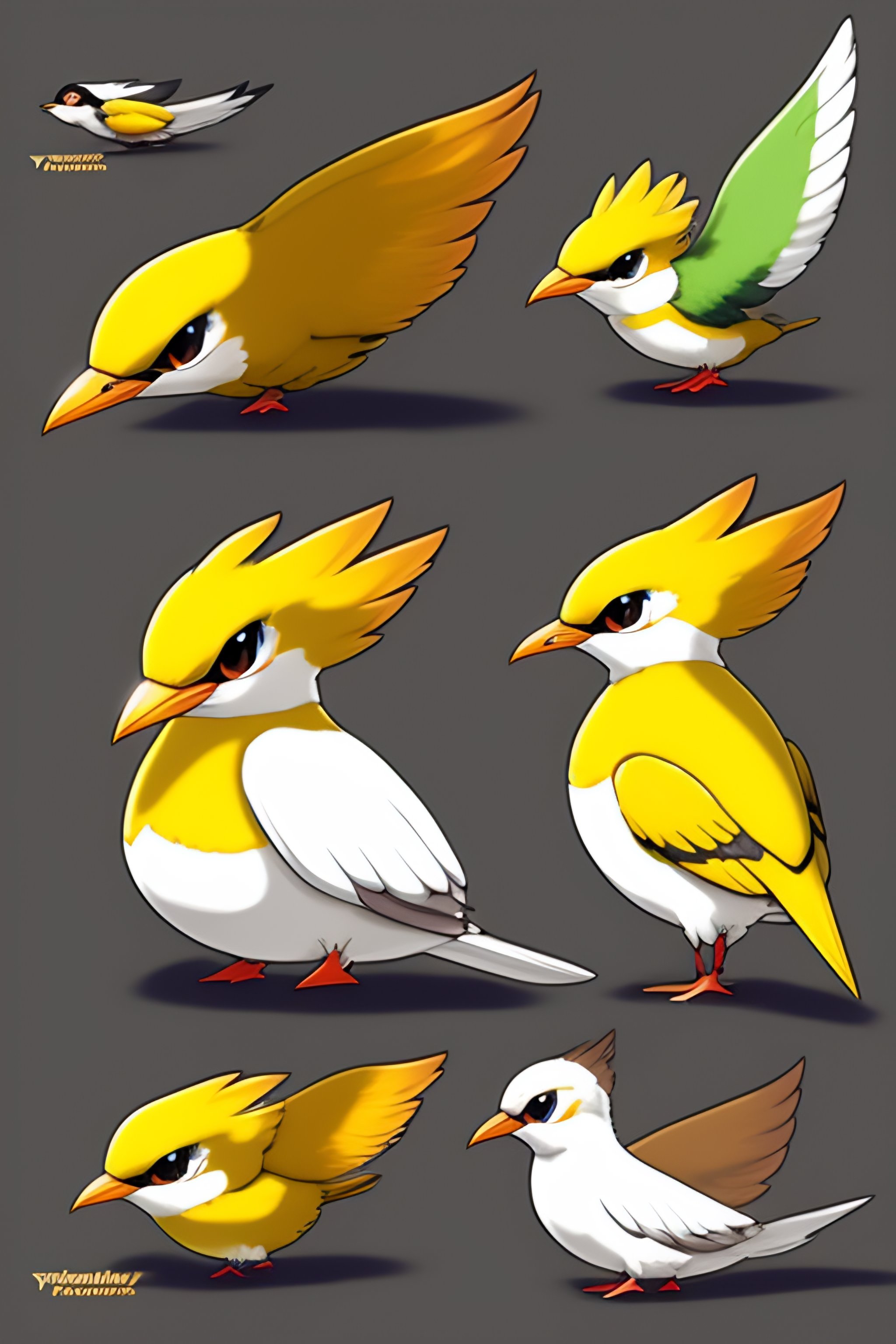 Lexica - Flying type Pokemon based on a tern seagull, first stage ...