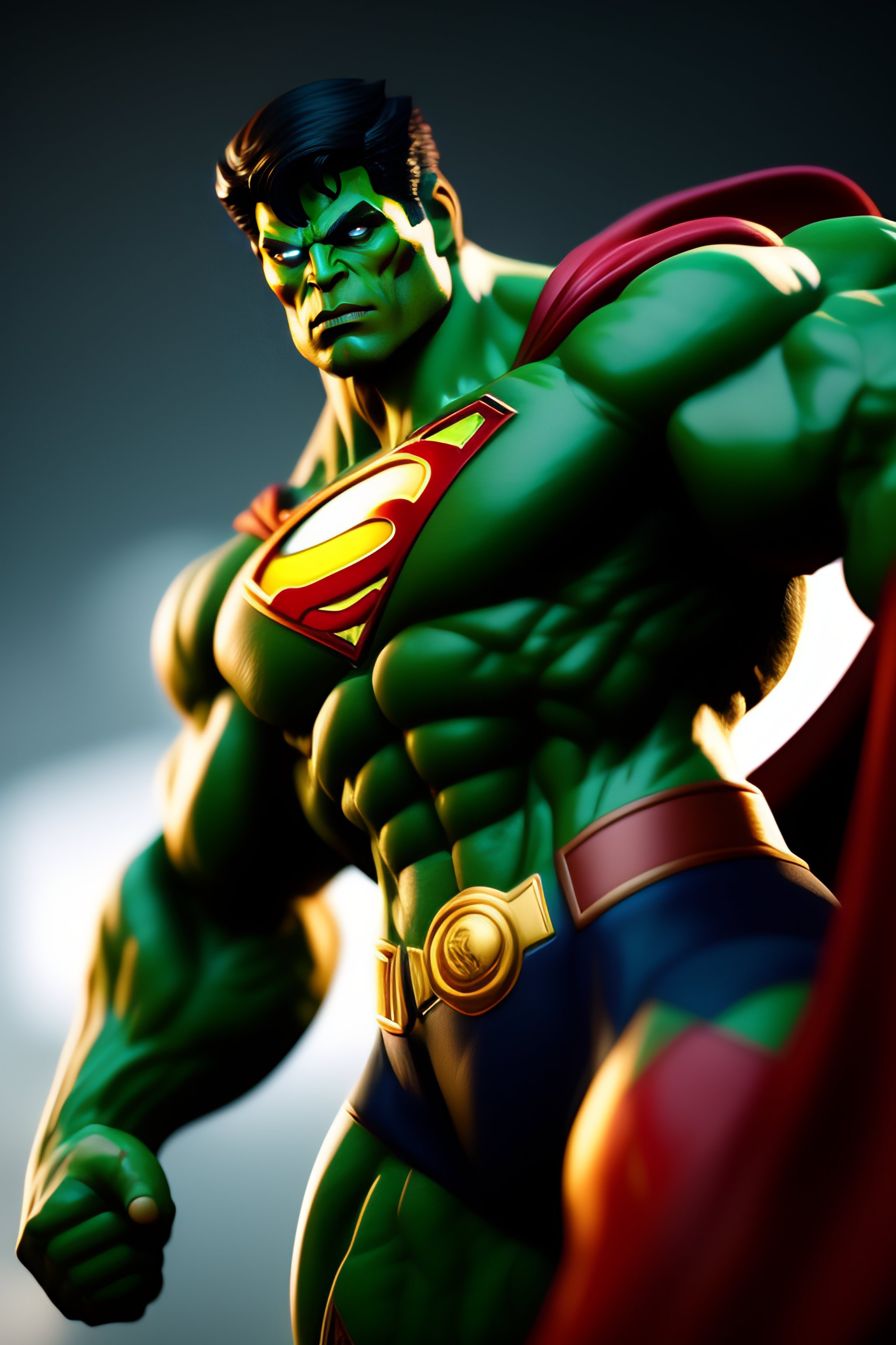 Lexica - 8k resoultion,hyper realstic, hulk in super man