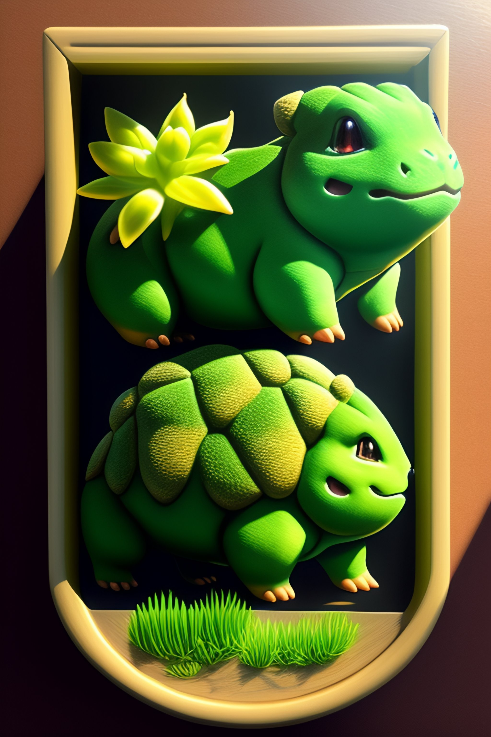 Lexica - A bulbassaur pokemon art in direct sunlight of intricate ...