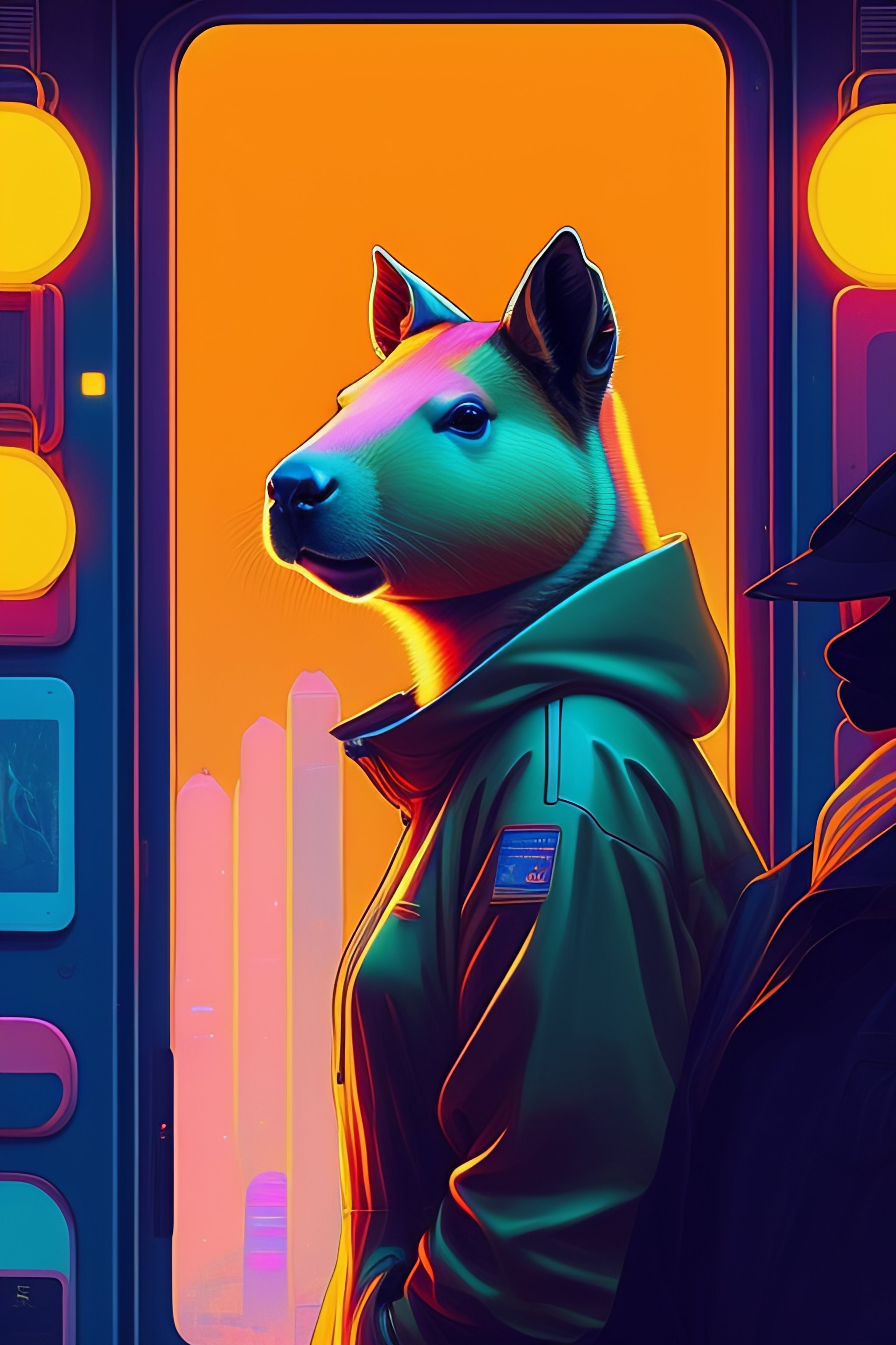 Lexica - Capybara in full body hiphop streetwear drip, tristan eaton ...