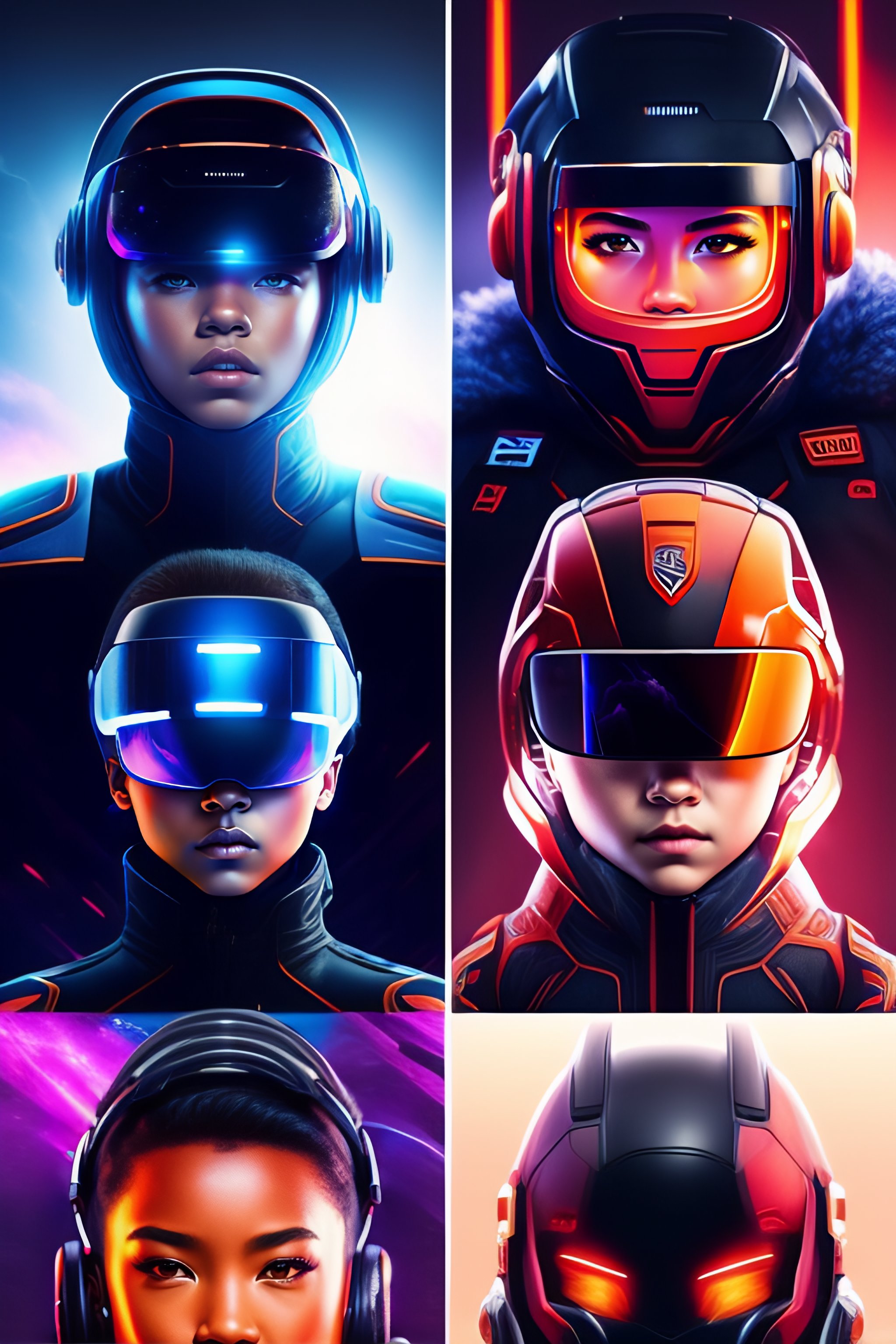 Lexica - Futuristic characters who are athletes tasked with saving the ...