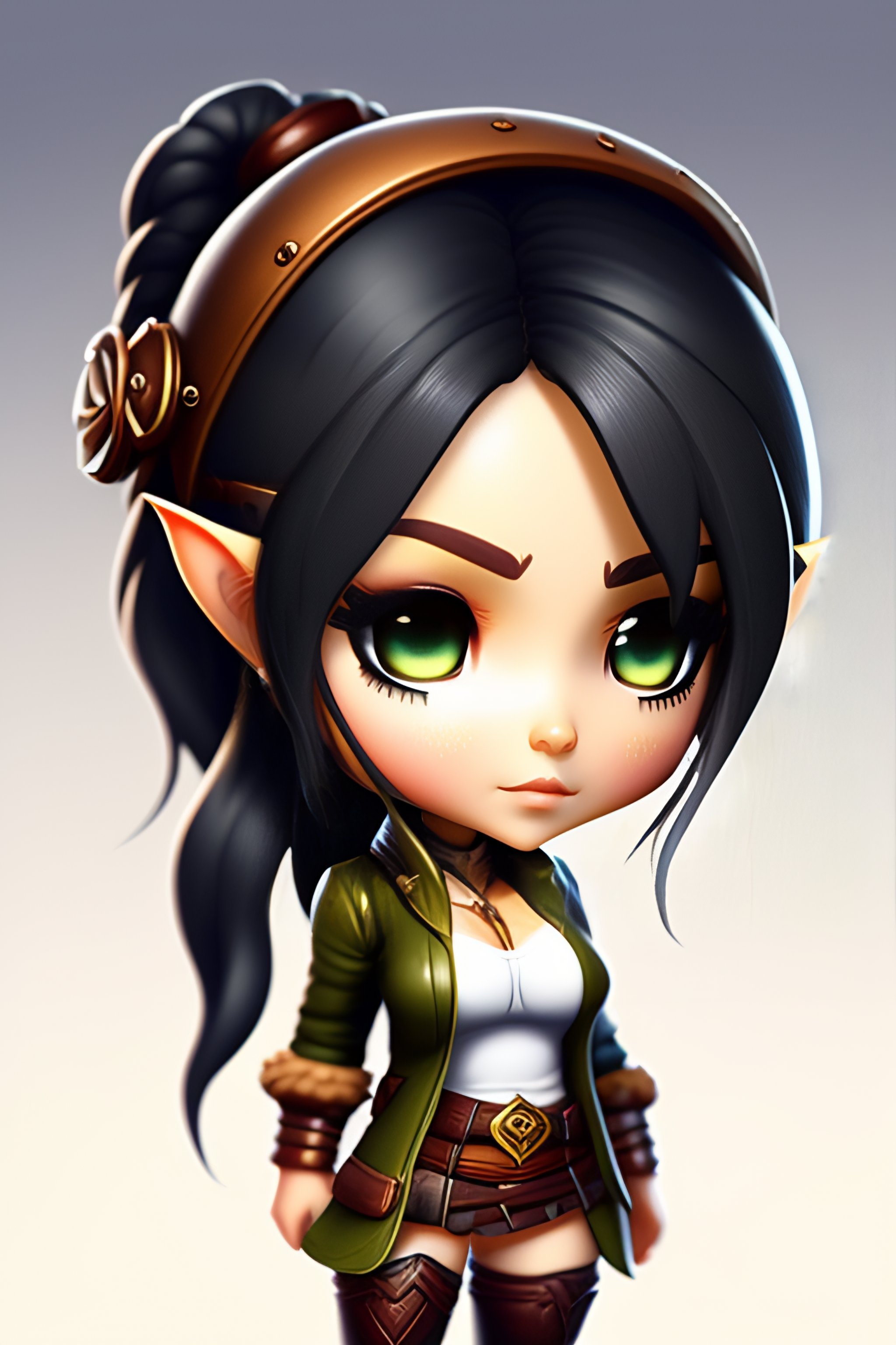 Lexica - Comfy elvish chibi Lara croft
