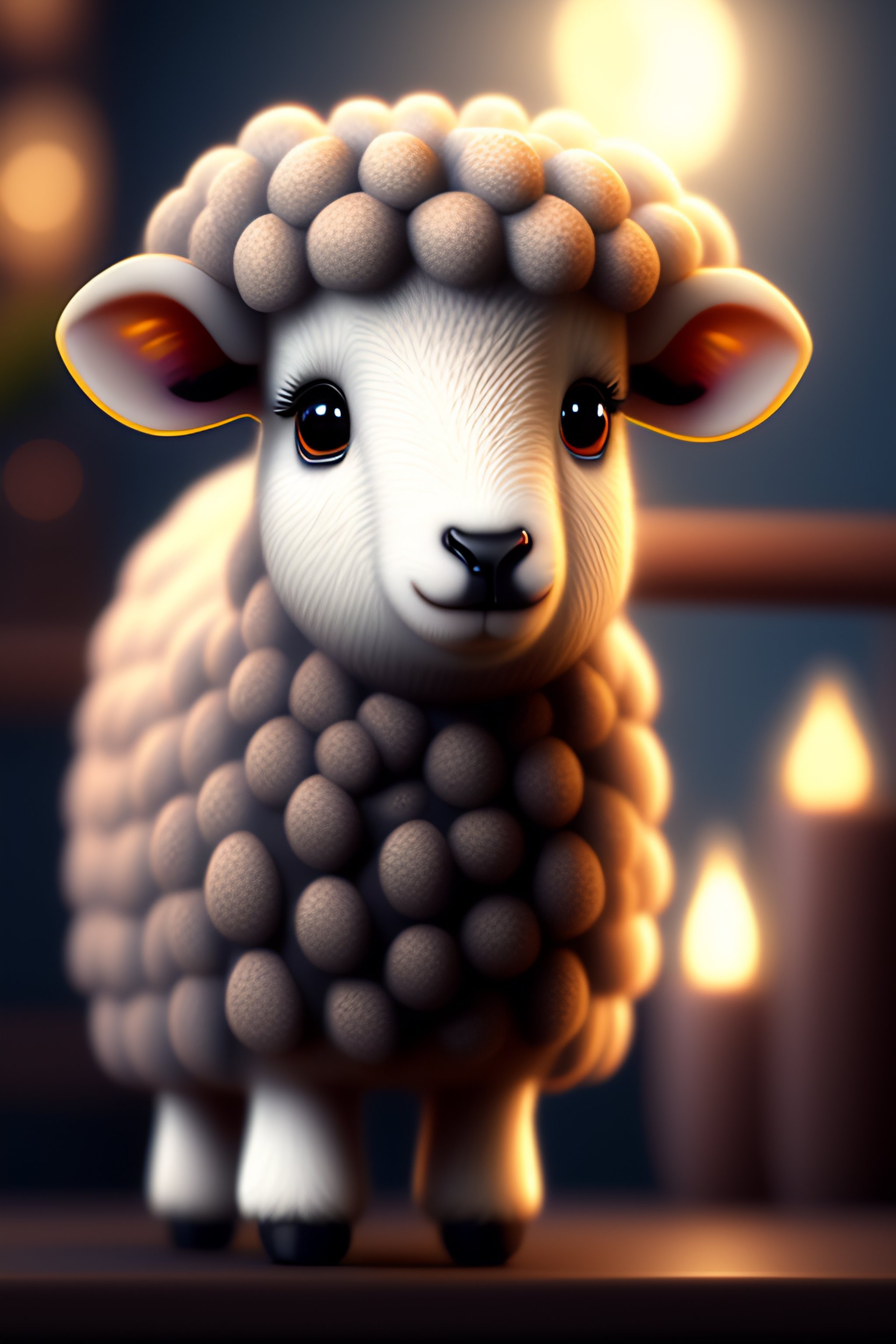 Lexica - Cute small sheep ,unreal engine, cozy indoor lighting ...
