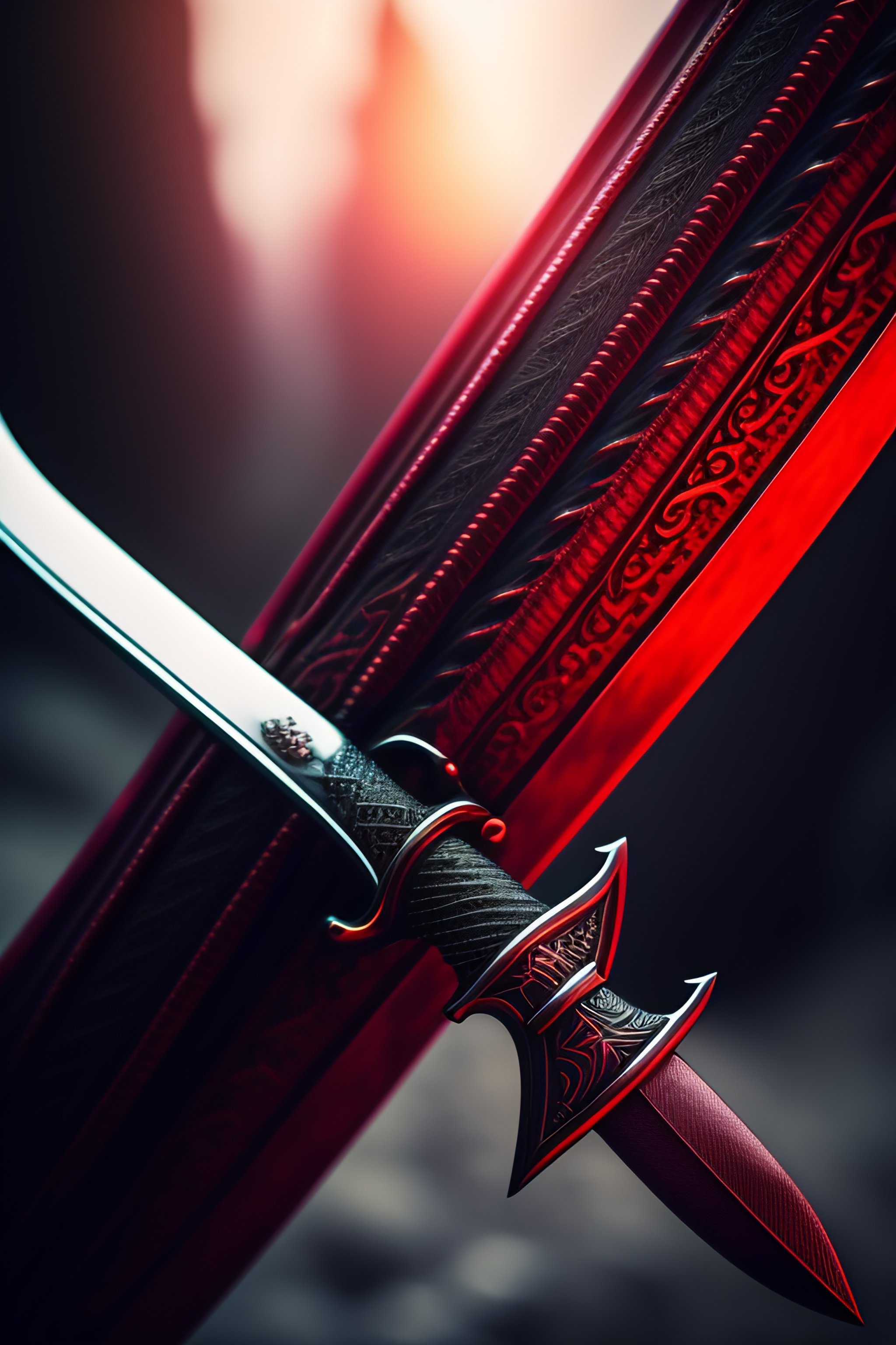 Lexica - A magical weapon that combines a staff and a sword. European ...