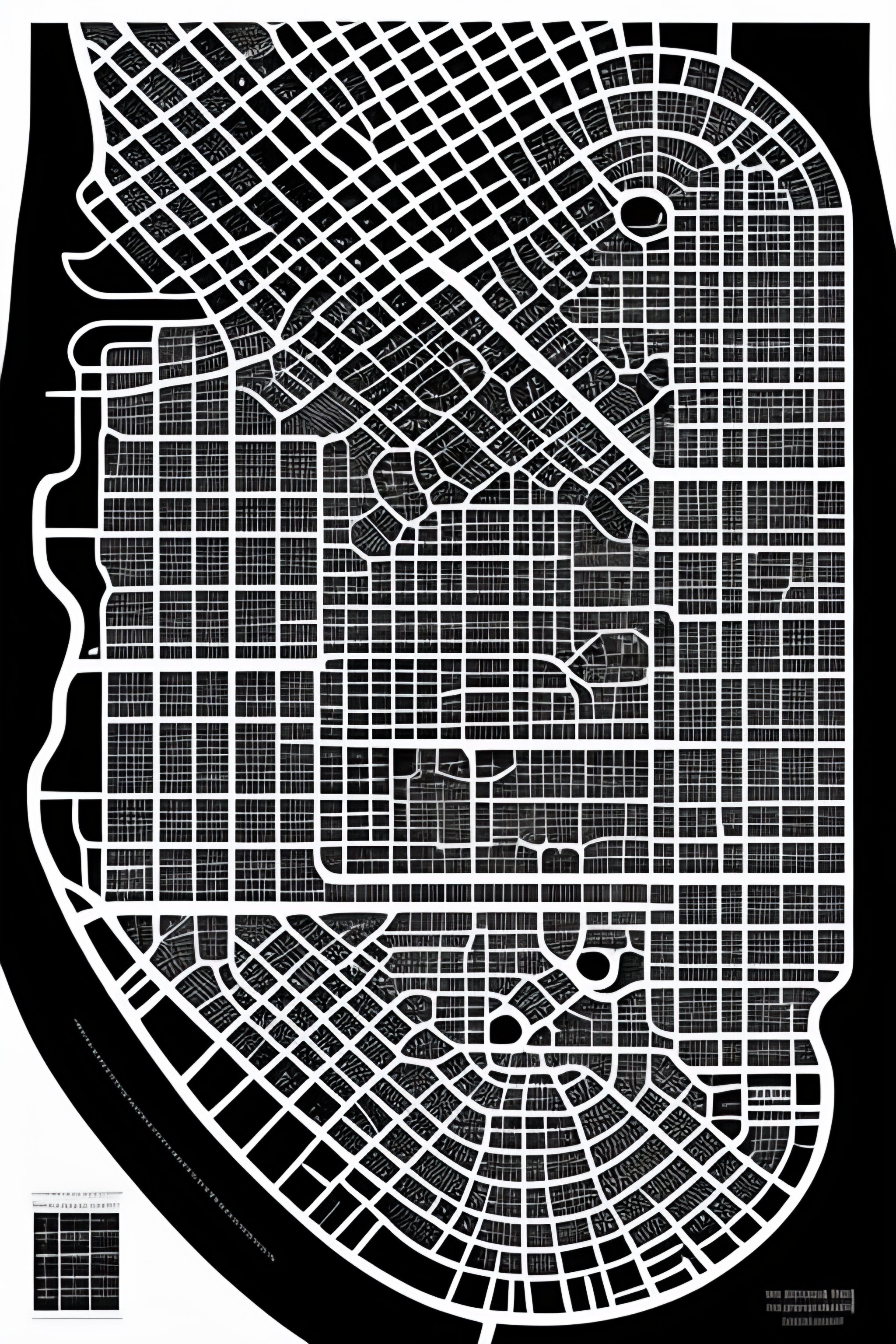 Lexica - Top view of Tokyo city grid, intricate, very detailed, in the ...