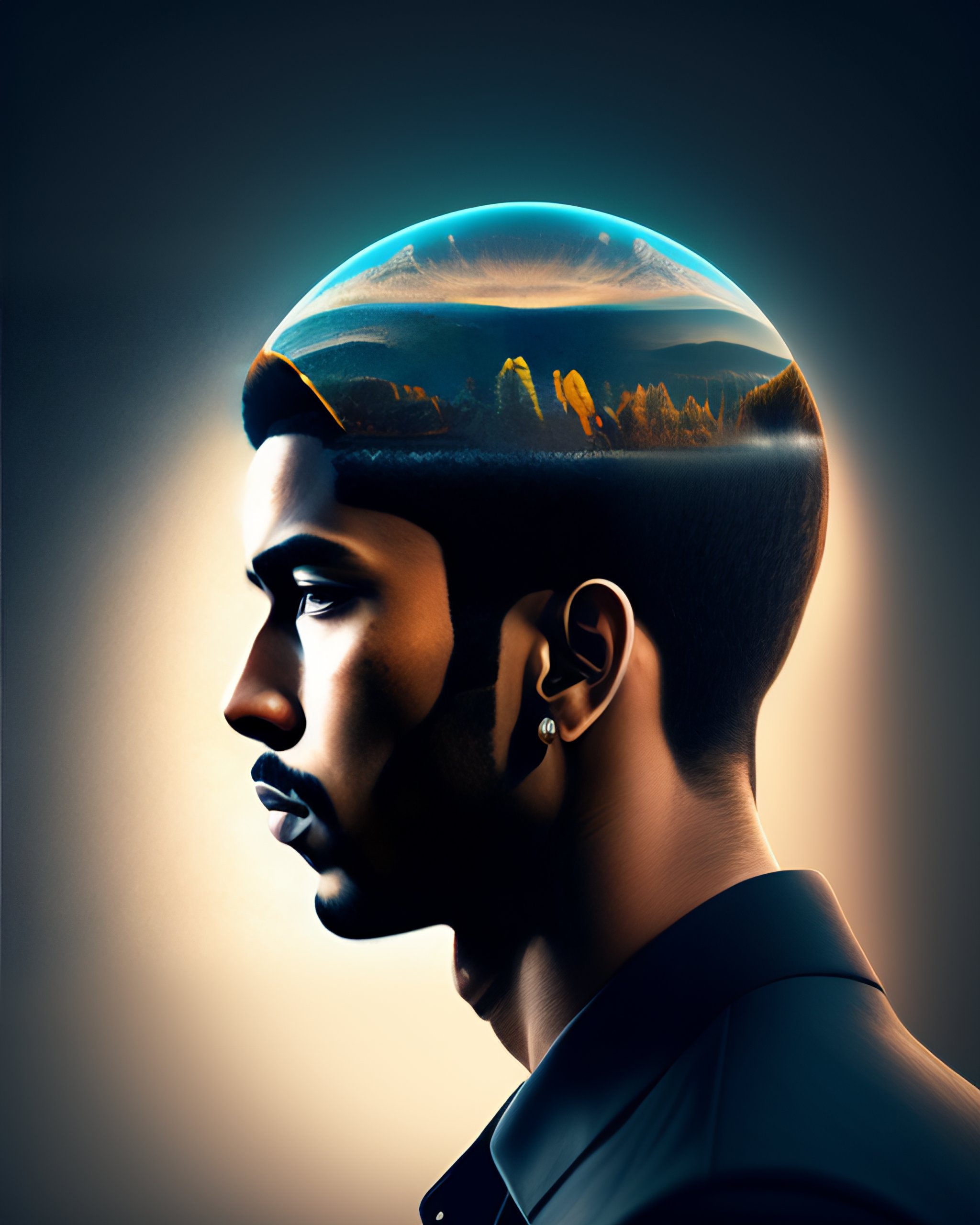Lexica - Man with thoughts in his head, perfect composition ...