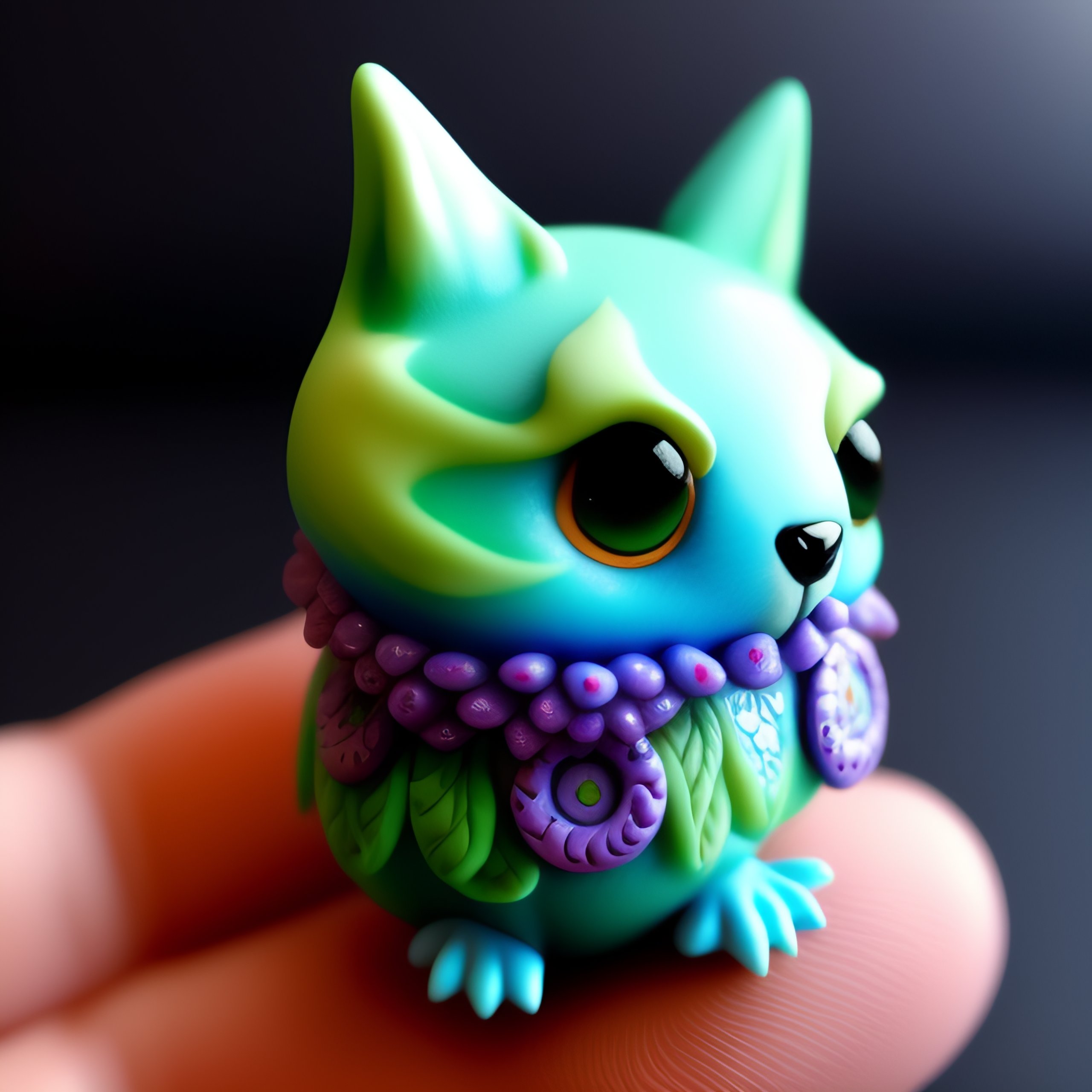 Lexica - Polymer clay fantasy creature