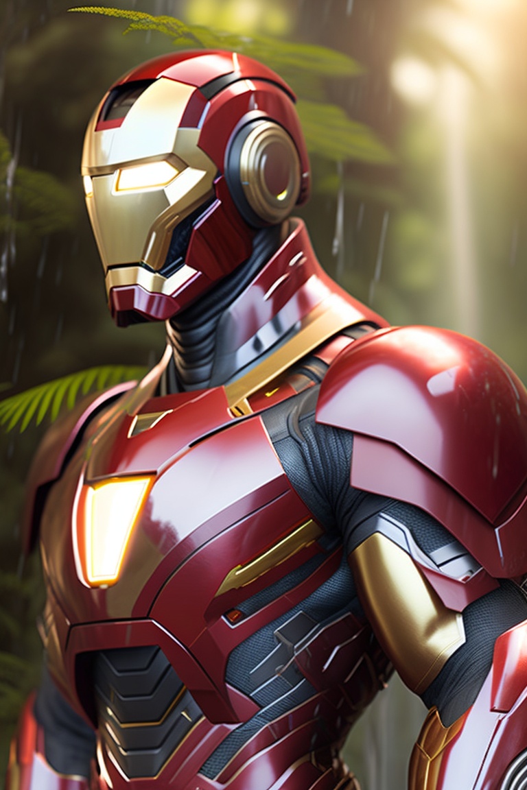 Iron Man White Background