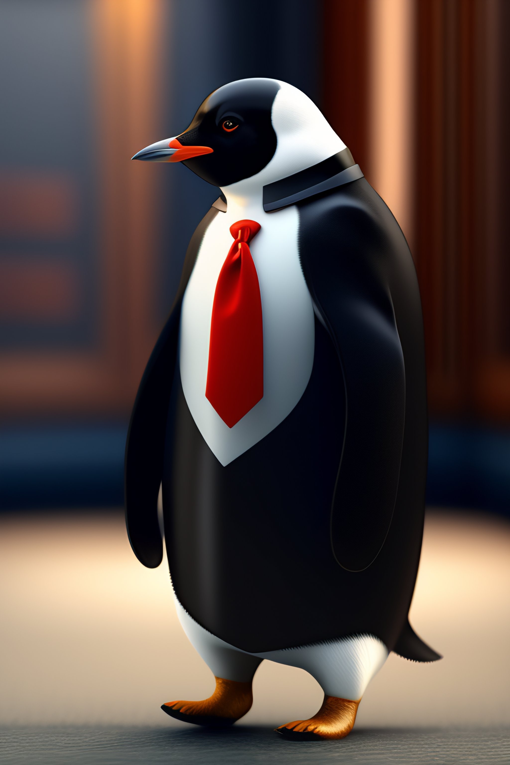 Lexica - Jerry nadler dressed as a penguin, wearing a monocle, 3d ...