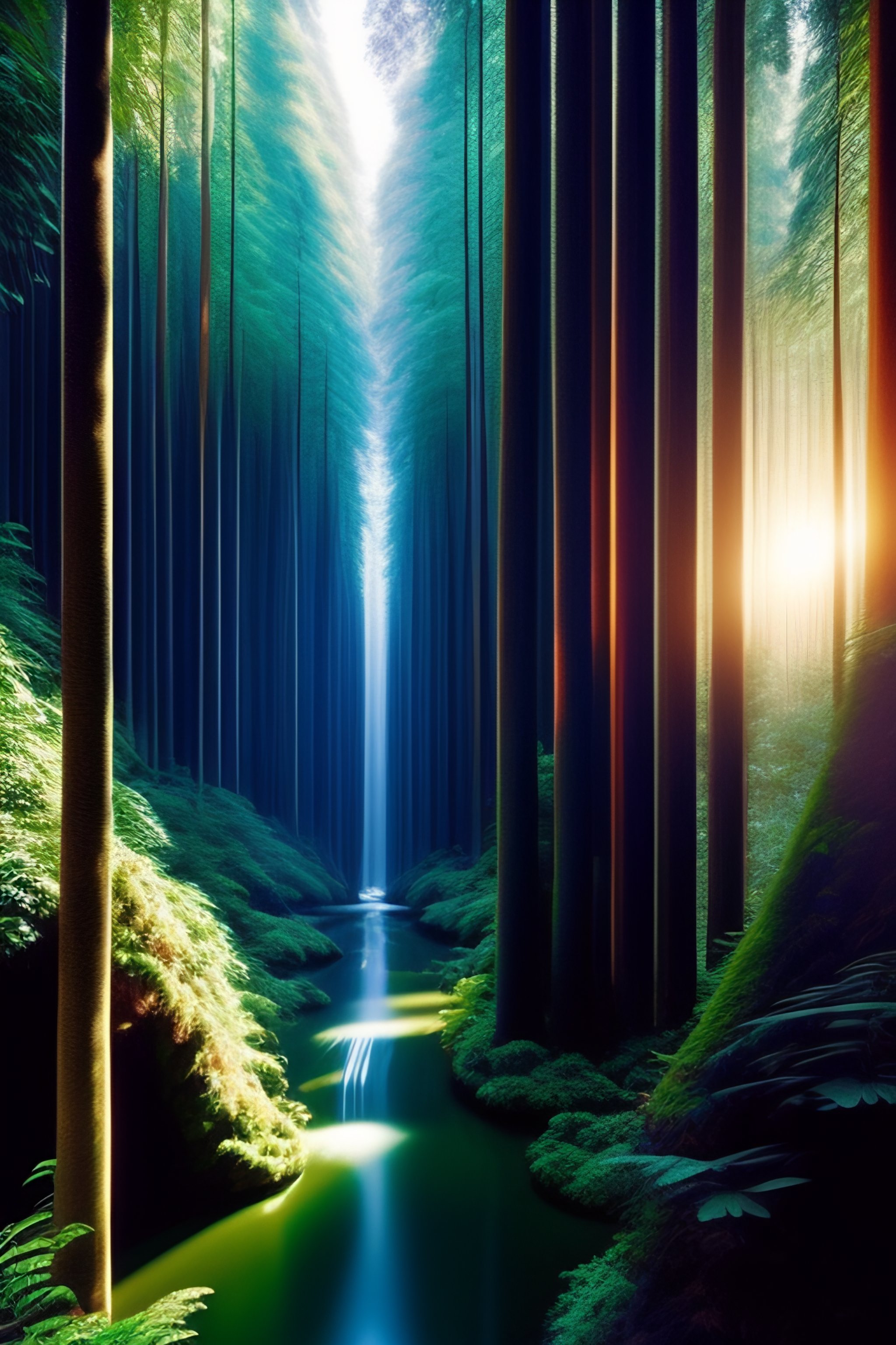 Lexica - Vibrant fantasy, photo-realistic, beautiful jungle, hyper ...