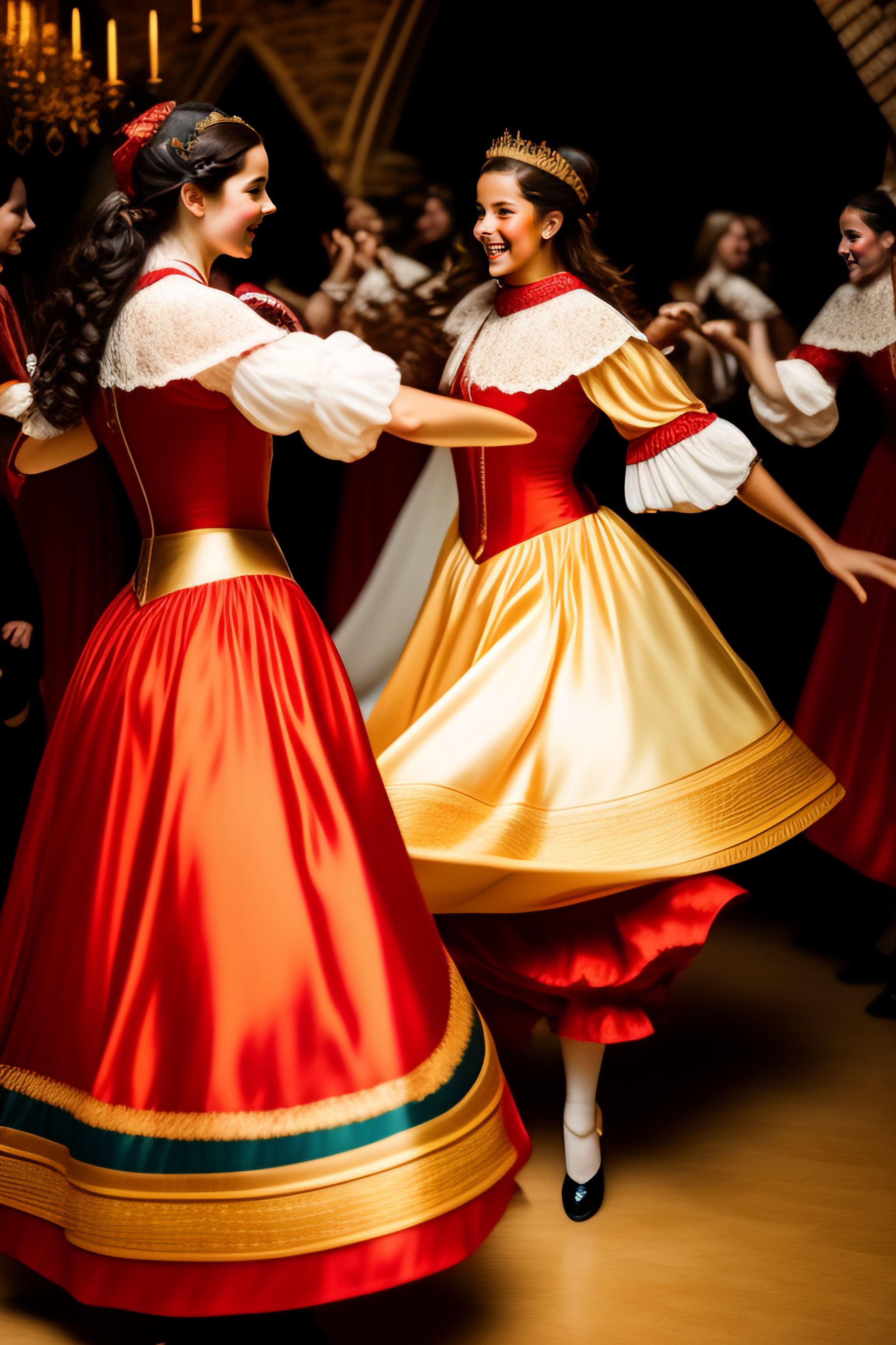 Lexica - Medieval Girls dancing at the ball