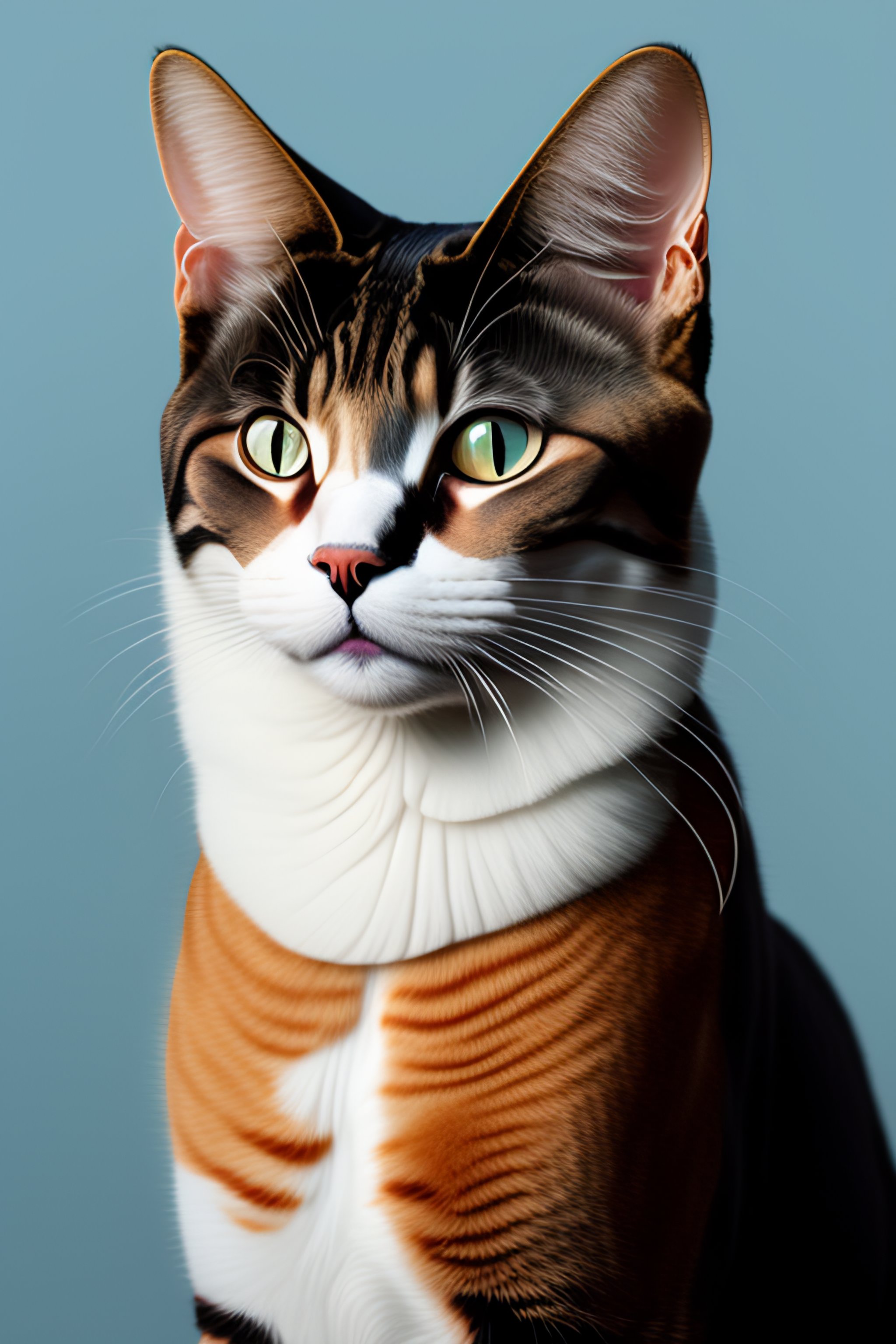 Lexica - Create an half man half cat portrait