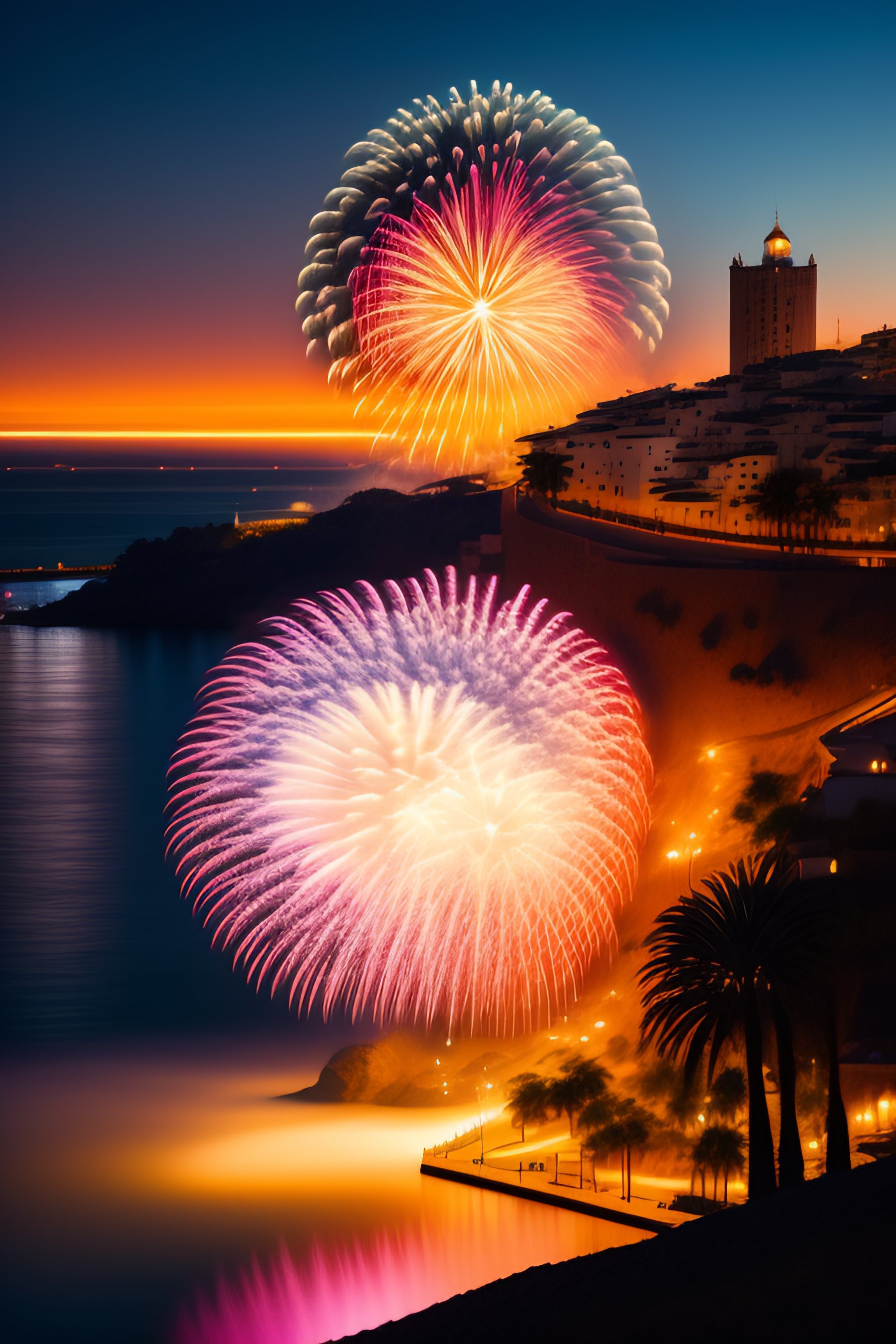 Lexica - Fireworks over Málaga España
