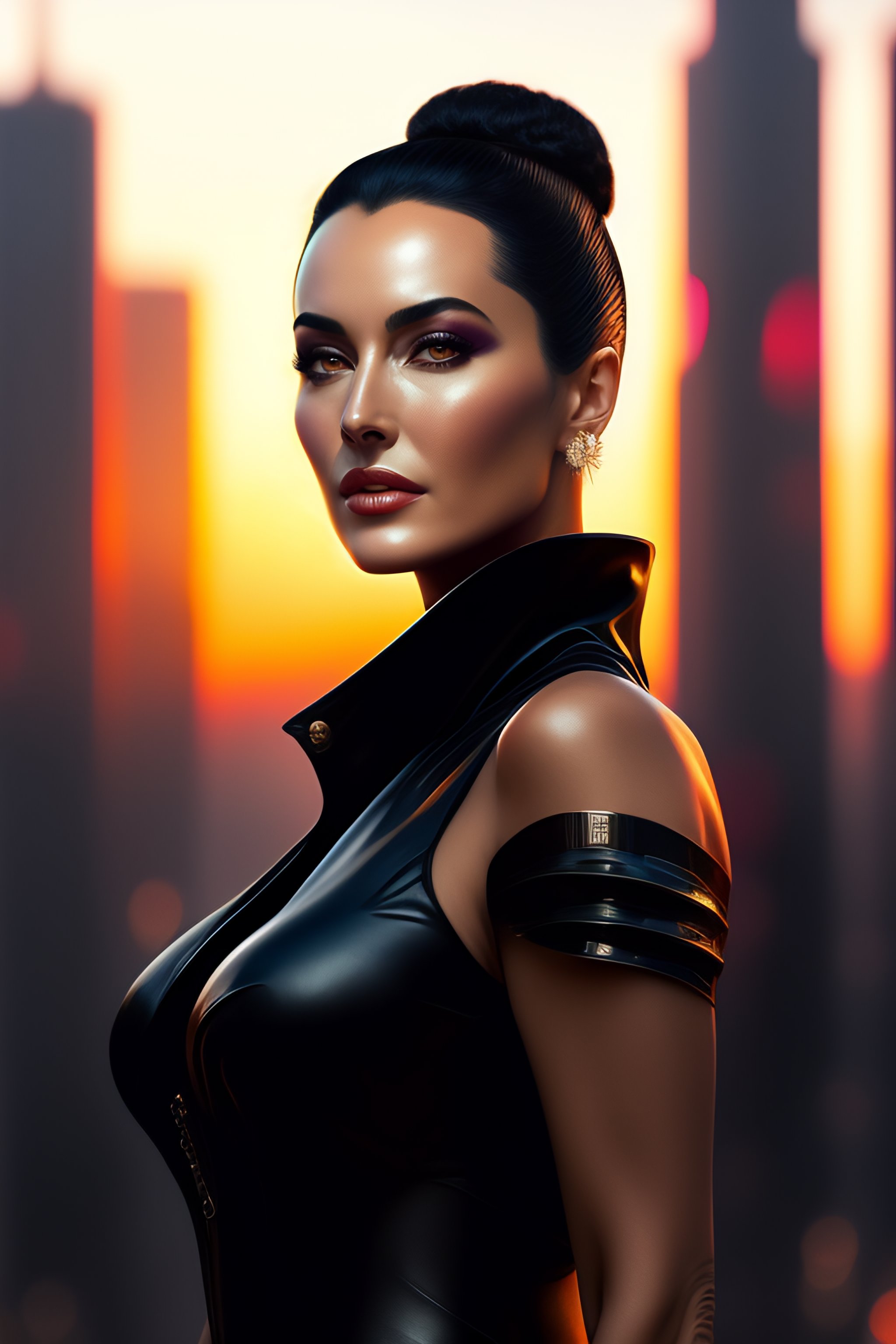 Lexica - Monica bellucci, closeup portrait of a young beautiful ...