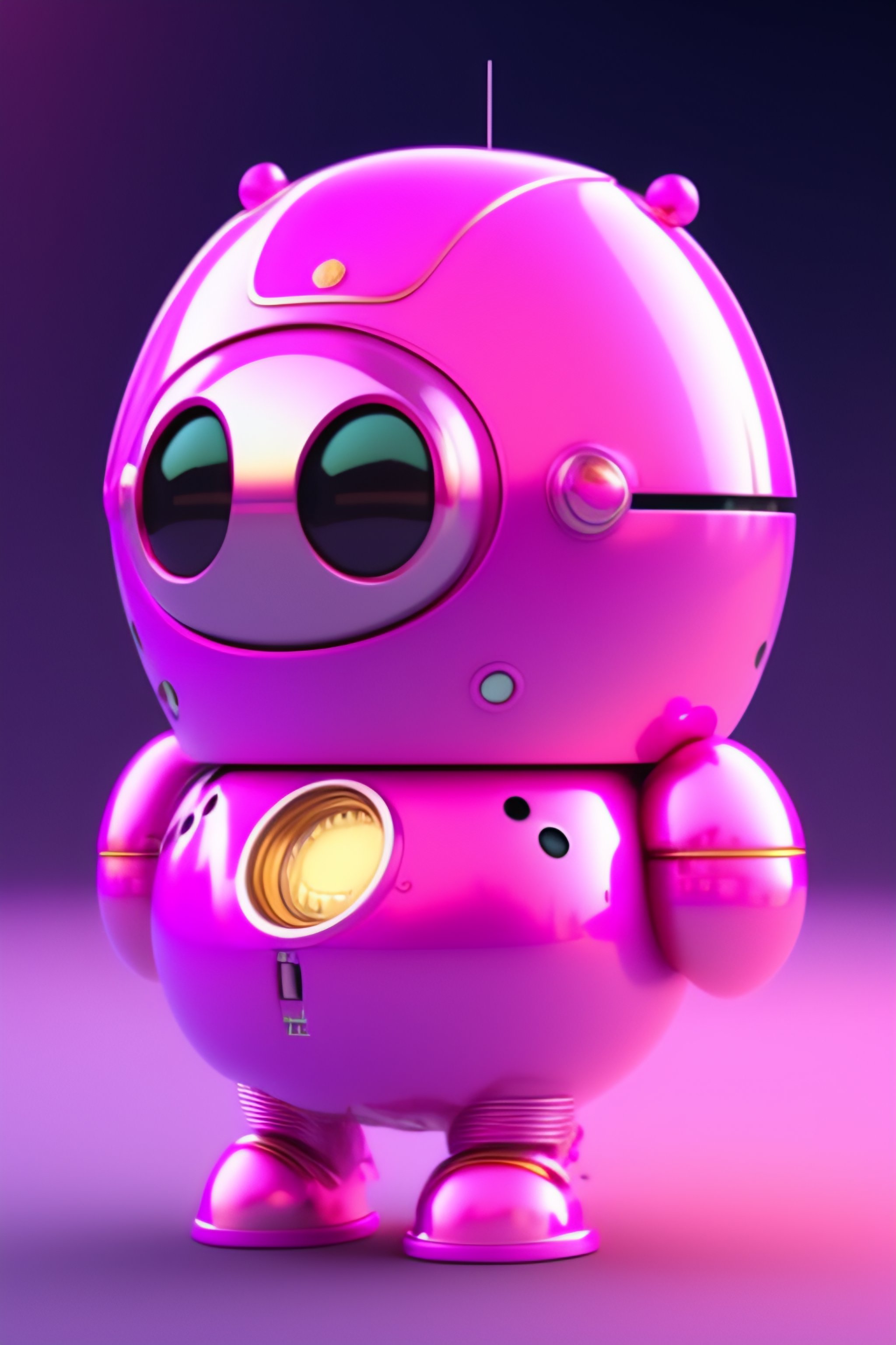 Lexica - 3d render of cute pink happy robot in astro suit by pixar, dancing