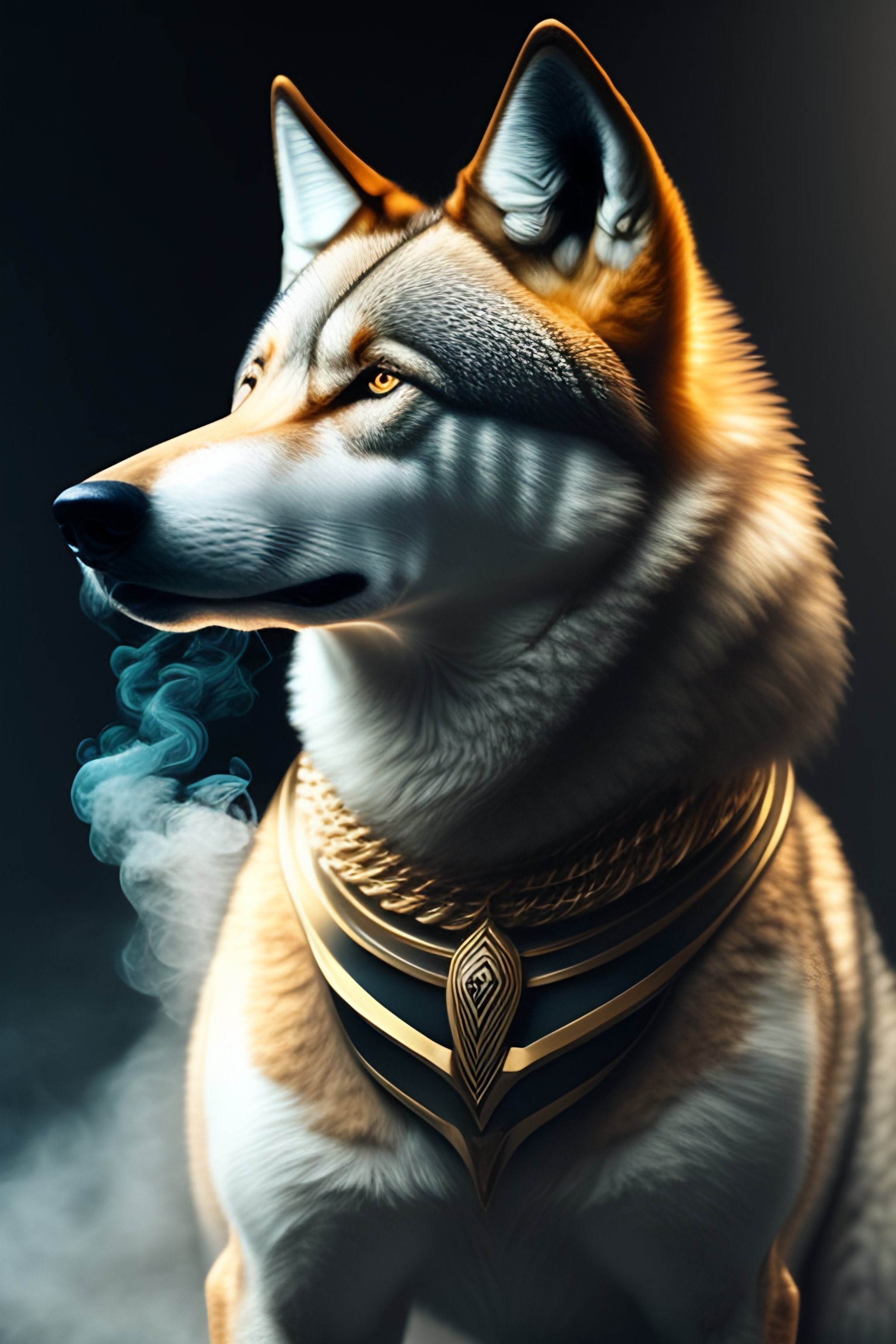 Lexica - A a robotic wolf smoking , elegant, highly detailed, smooth ...