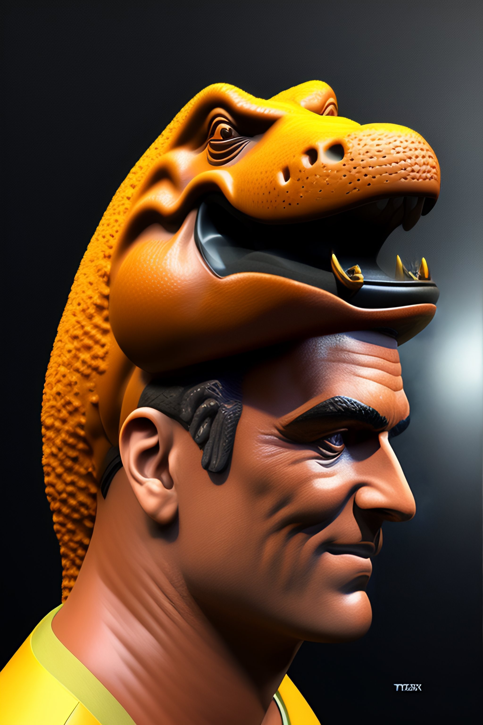 Lexica - Trex man , detailed, realistic, nft style