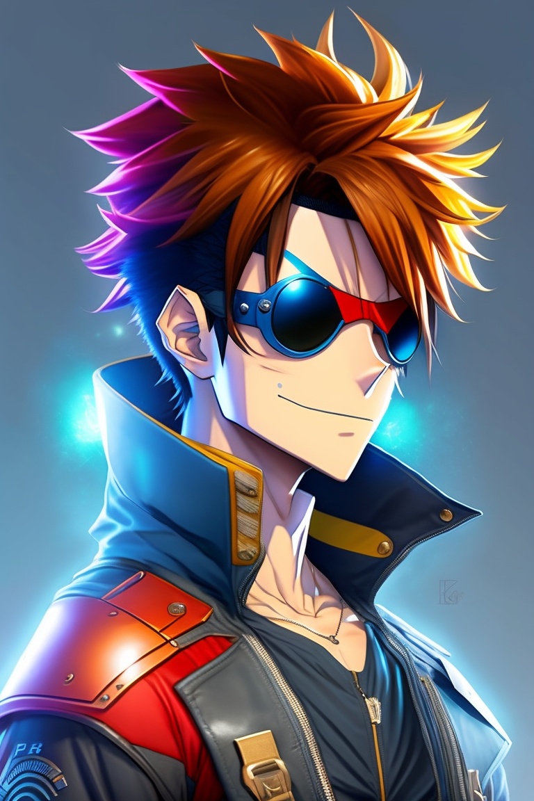 Lexica - Luffy one piece, cyber punk style