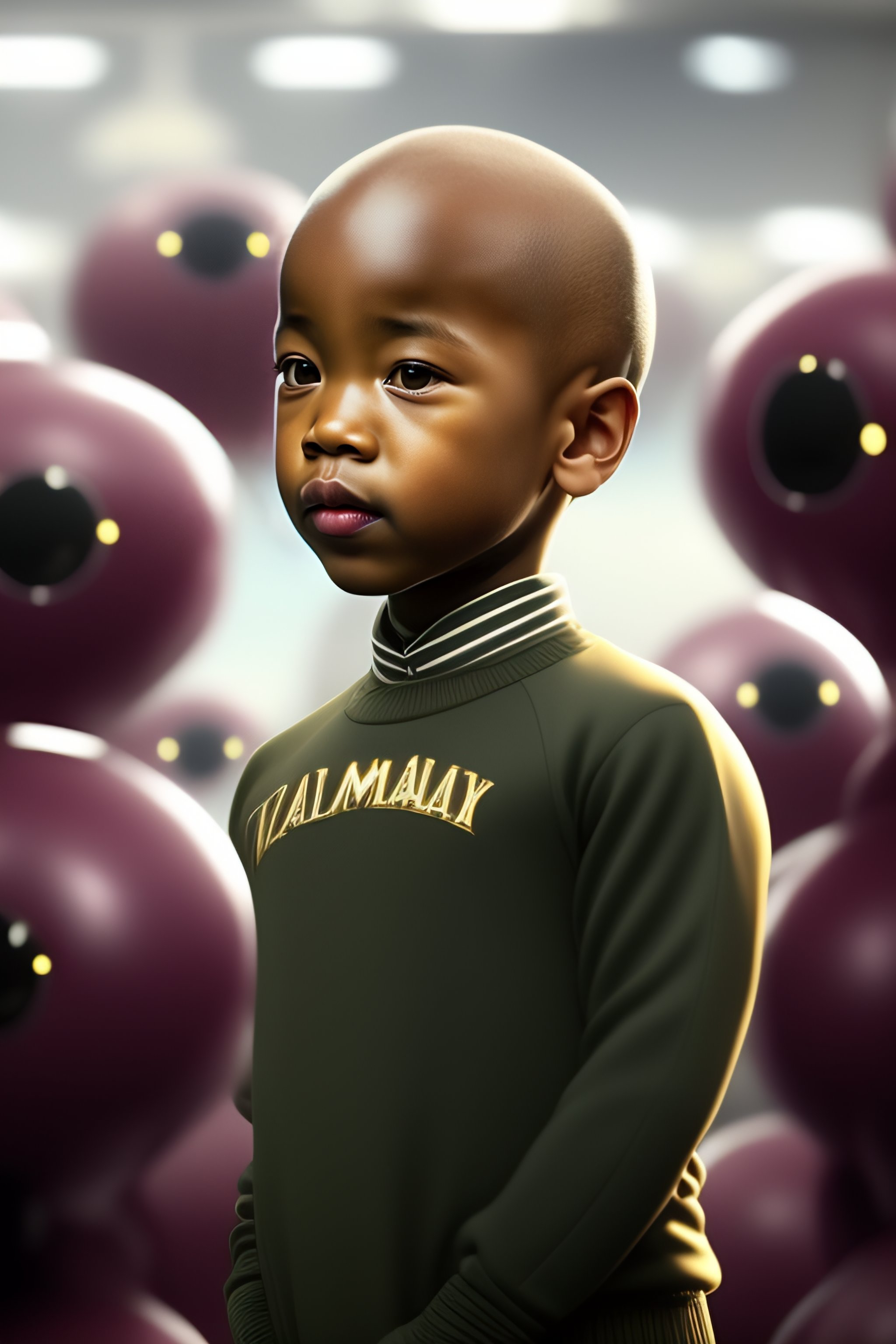 Lexica - Imaginary man who is only a very large bald head covered with ...