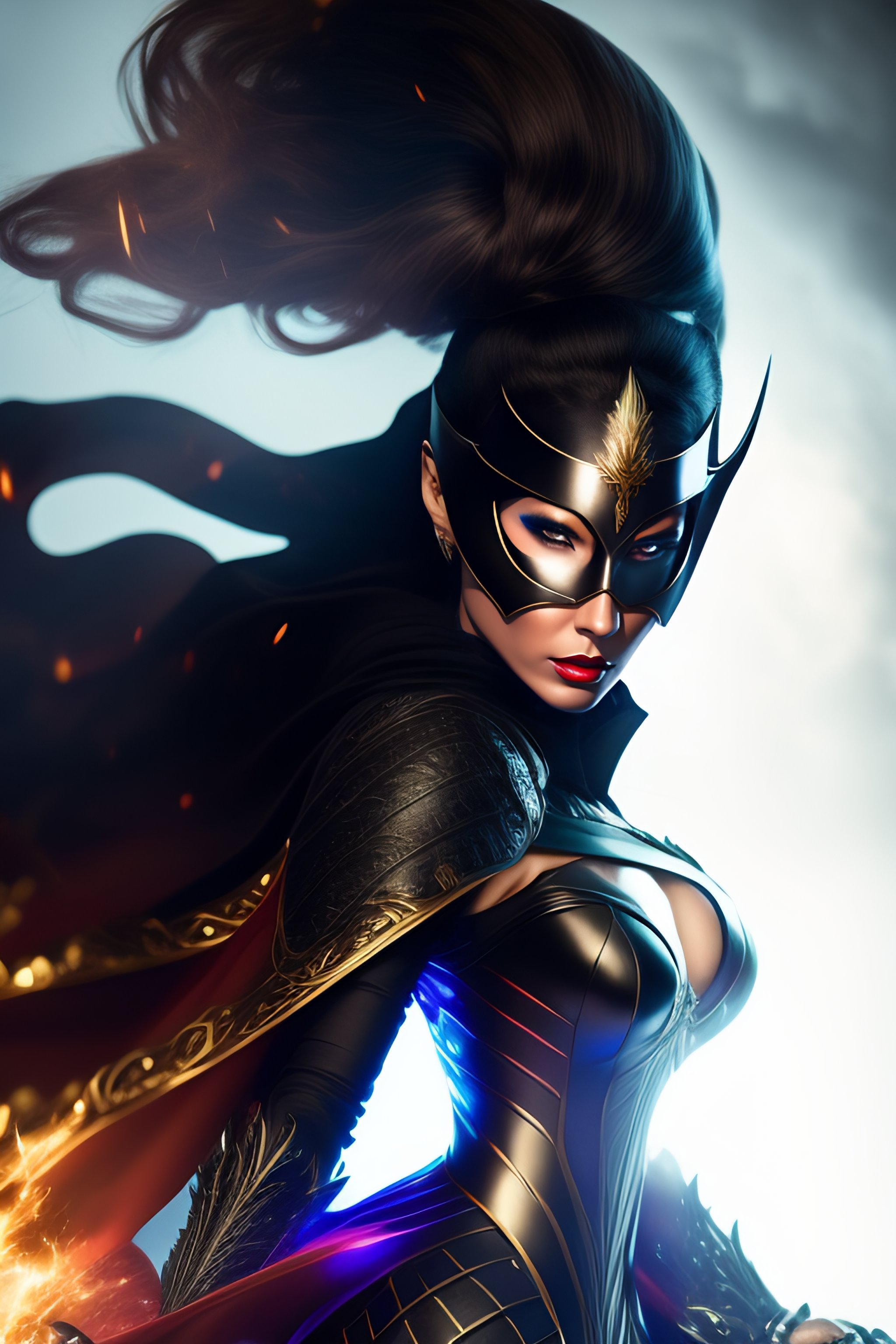 Lexica - The supervillain was a graceful and agile figure, dressed in a ...