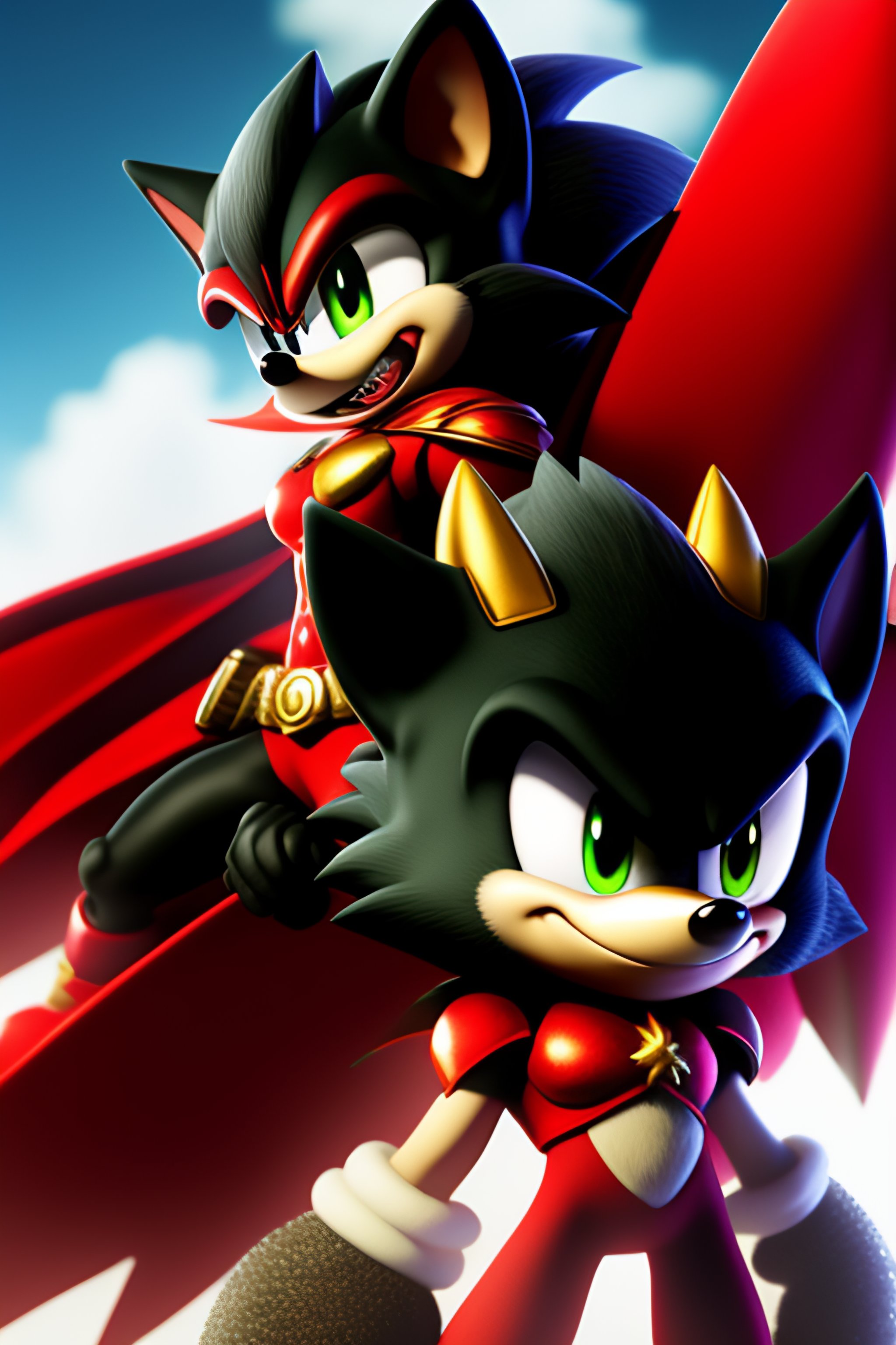 Human Super Shadow The Hedgehog