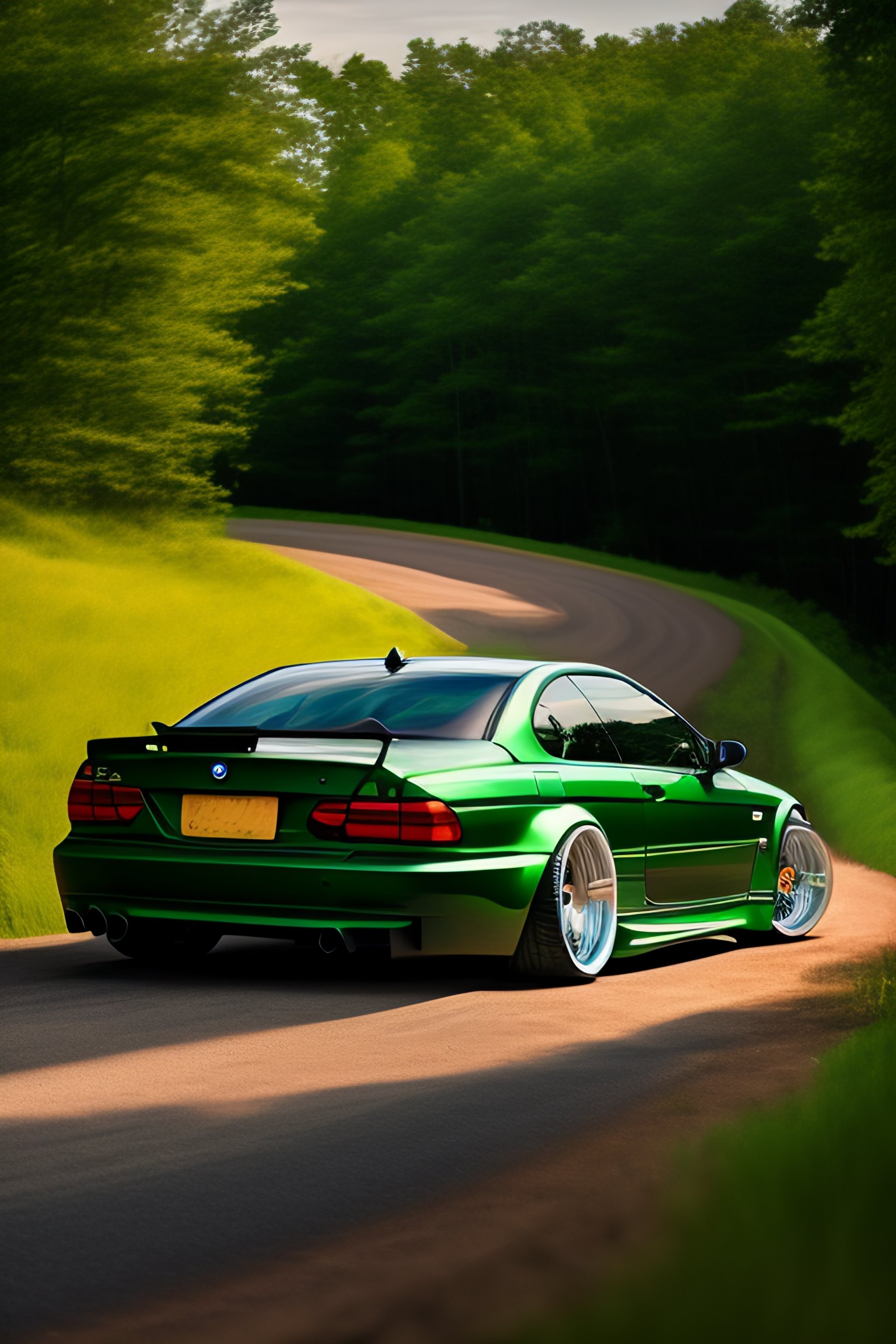 Lexica - Forest green e46 bmw, stock sedan, driving through Connecticut ...