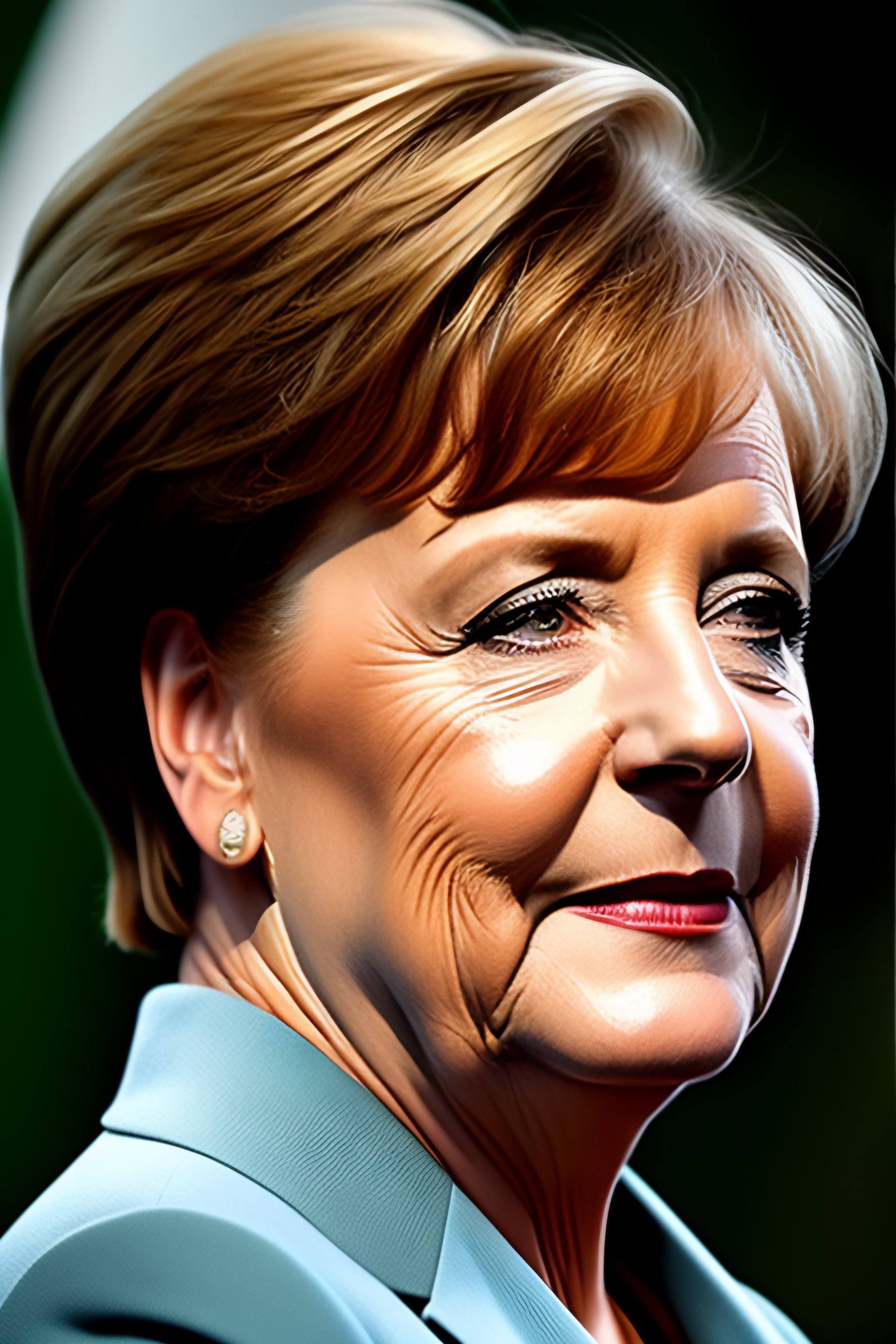 Lexica - Angela merkel with a neck tattoo