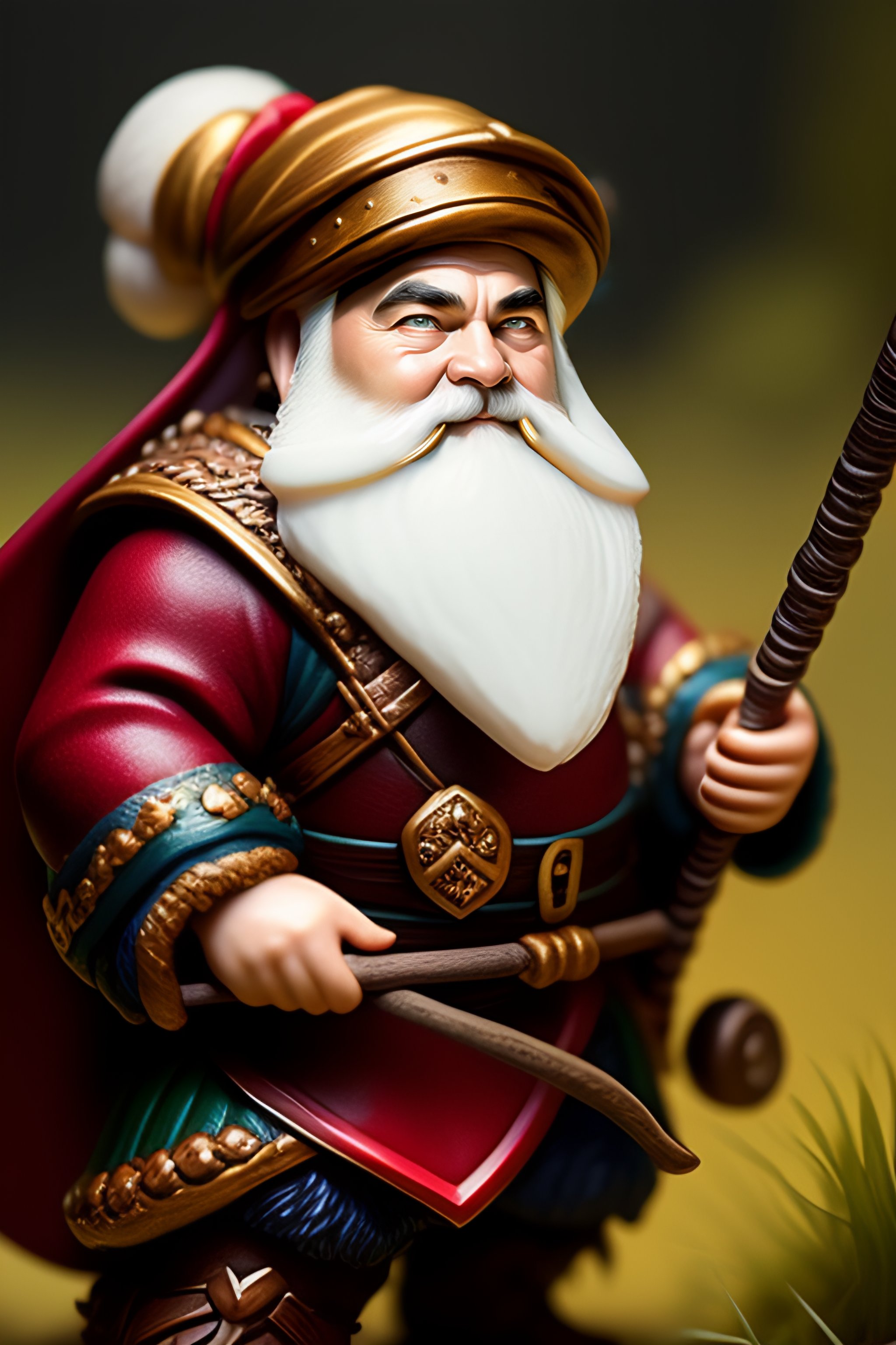 Lexica - Dwarf Wizard, Ad&d, RPG, with flail